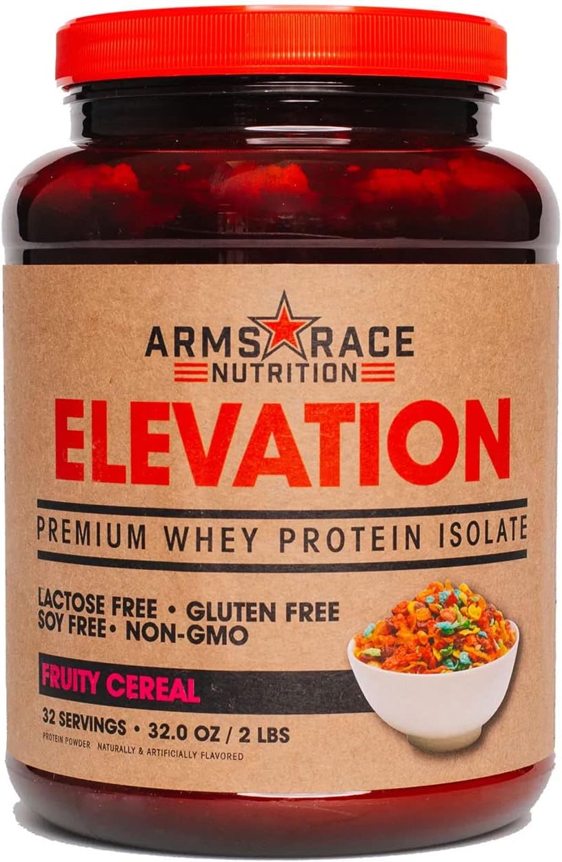 Amazon.com: Arms Race Nutrition Elevation Premium Whey Protein Isolate ...