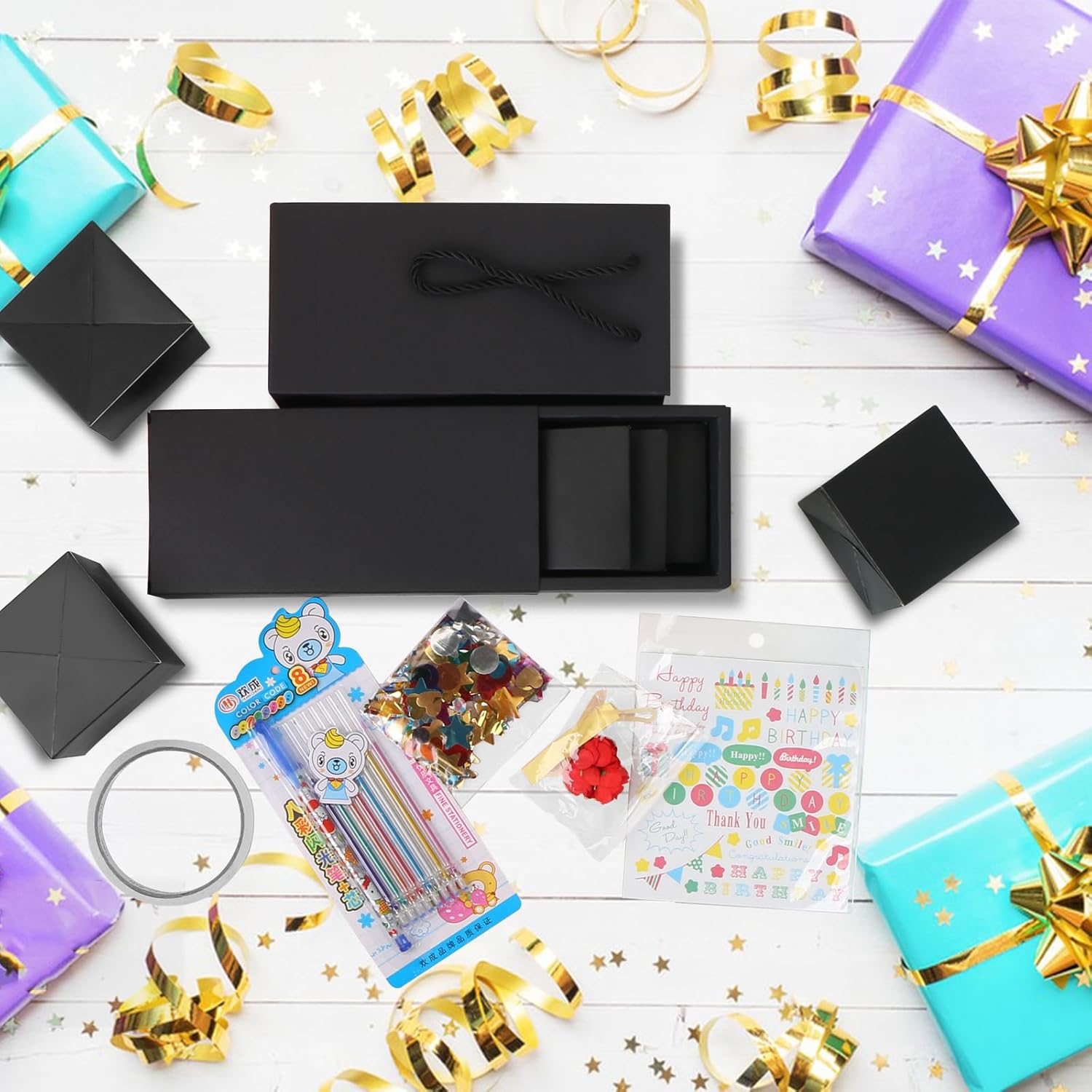 Caja De Regalo Sorpresa Hecha A Mano Para Cumpleaños Explosión Para