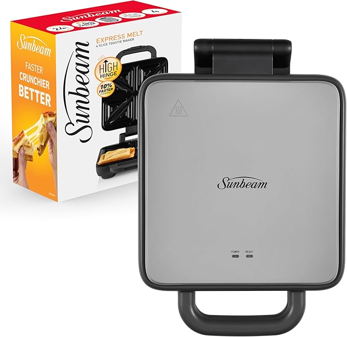 Sunbeam Express Melt 4-Slice Toastie Maker | High Hinge No Slide ...
