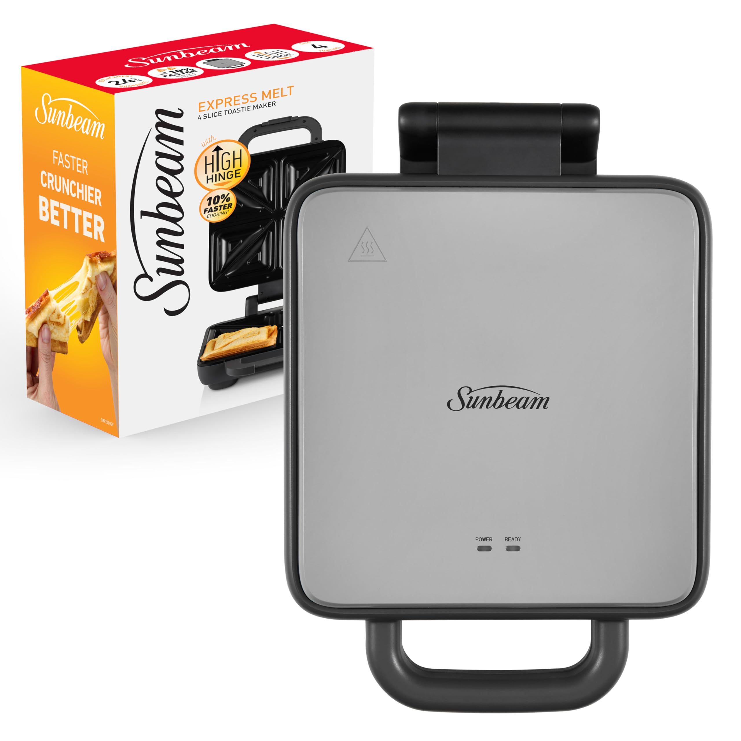 Sunbeam Express Melt 4-Slice Toastie Maker | High Hinge No Slide ...