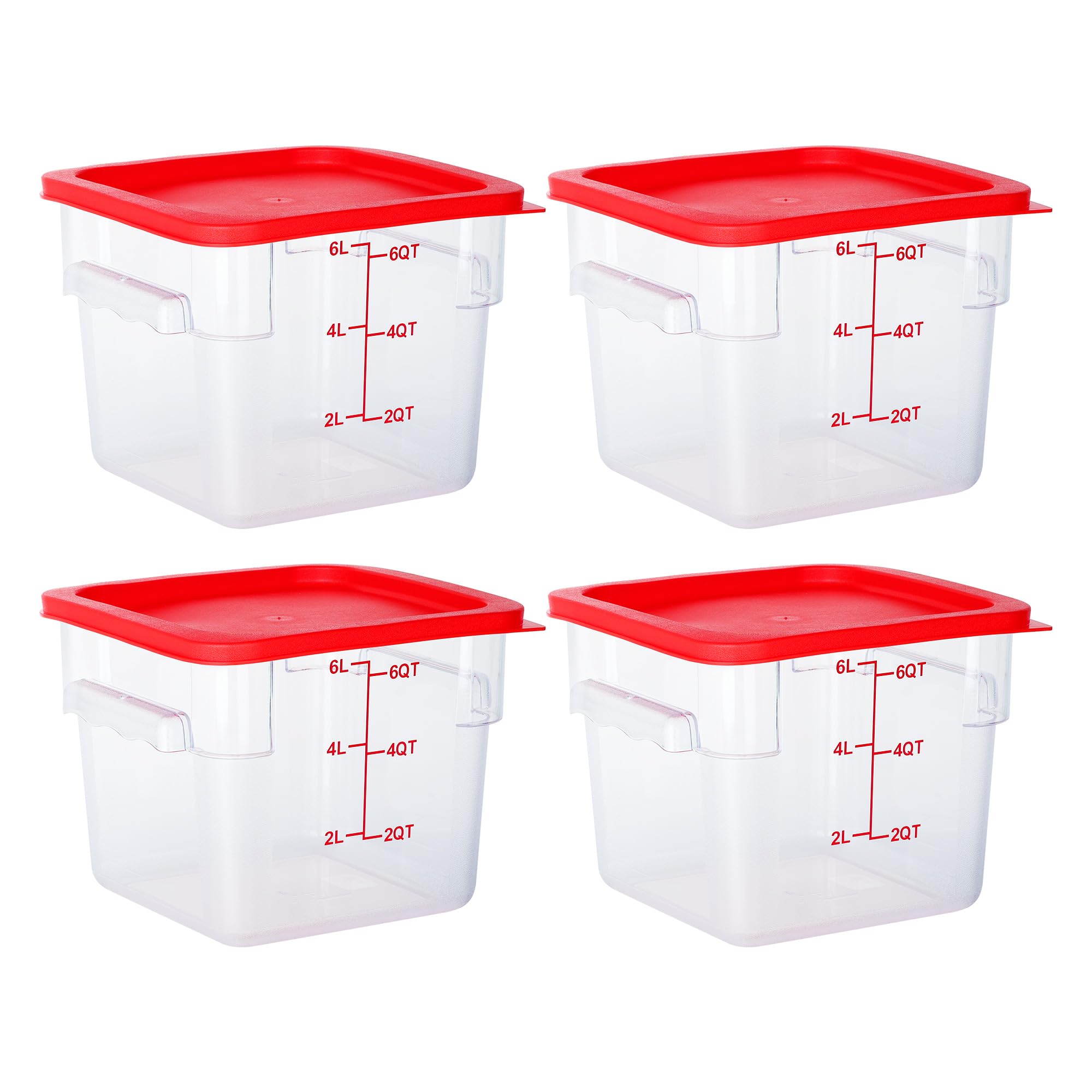 Amazon.com: STEELUS 4 Pack Food Storage Containers, 6 Quart with Lids ...