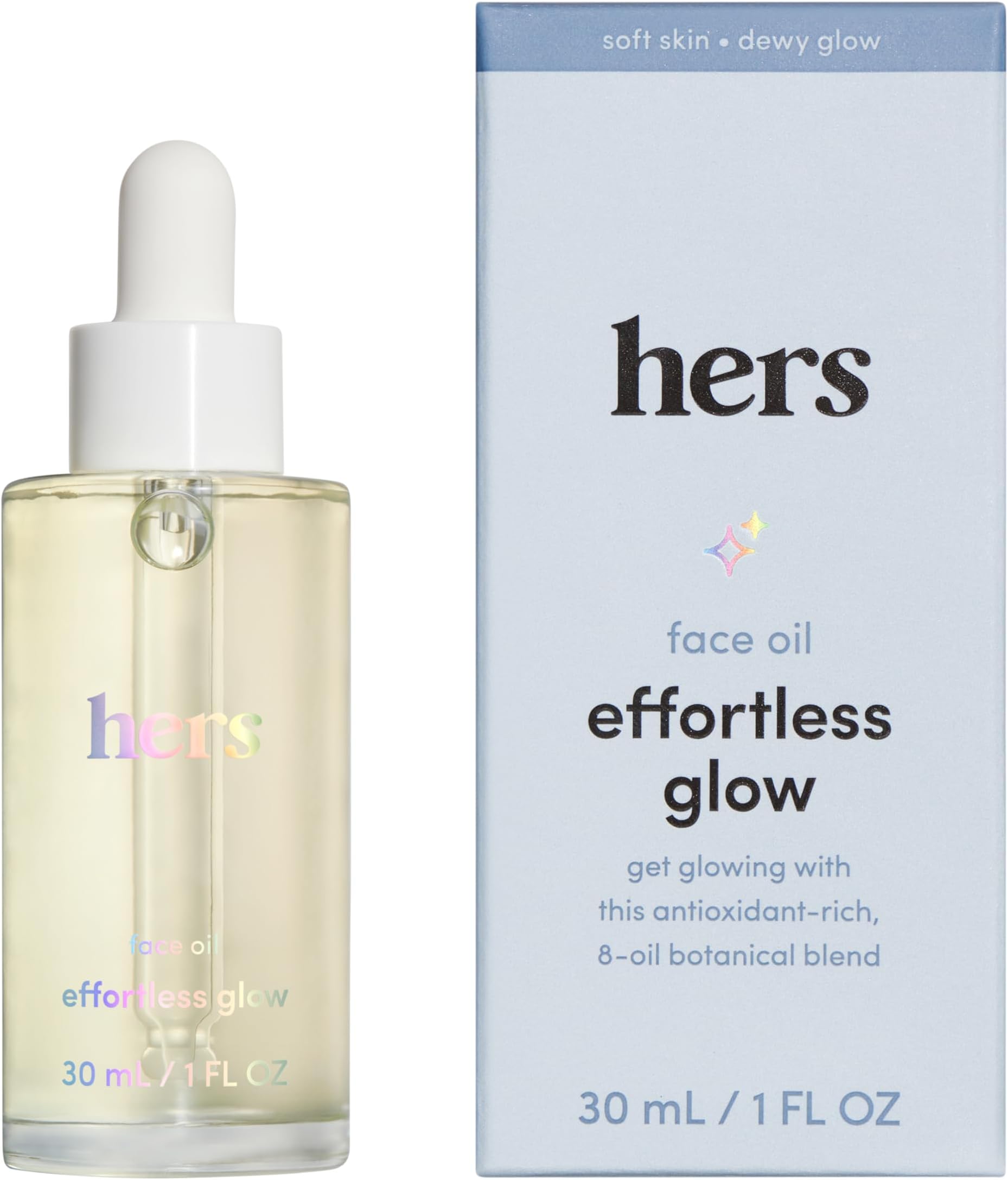 Amazon.com: hers Effortless Glow Face Oil - Anti Aging Facial Oil for ...