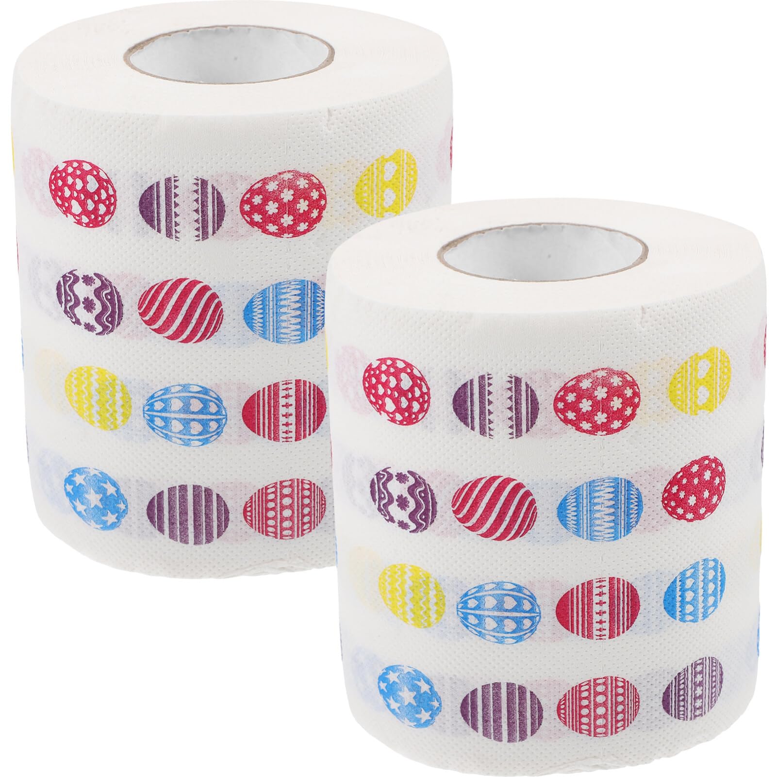 Amazon.com: 2 Rolls Easter Egg Paper Toilet Paper for Bathroom Easter ...