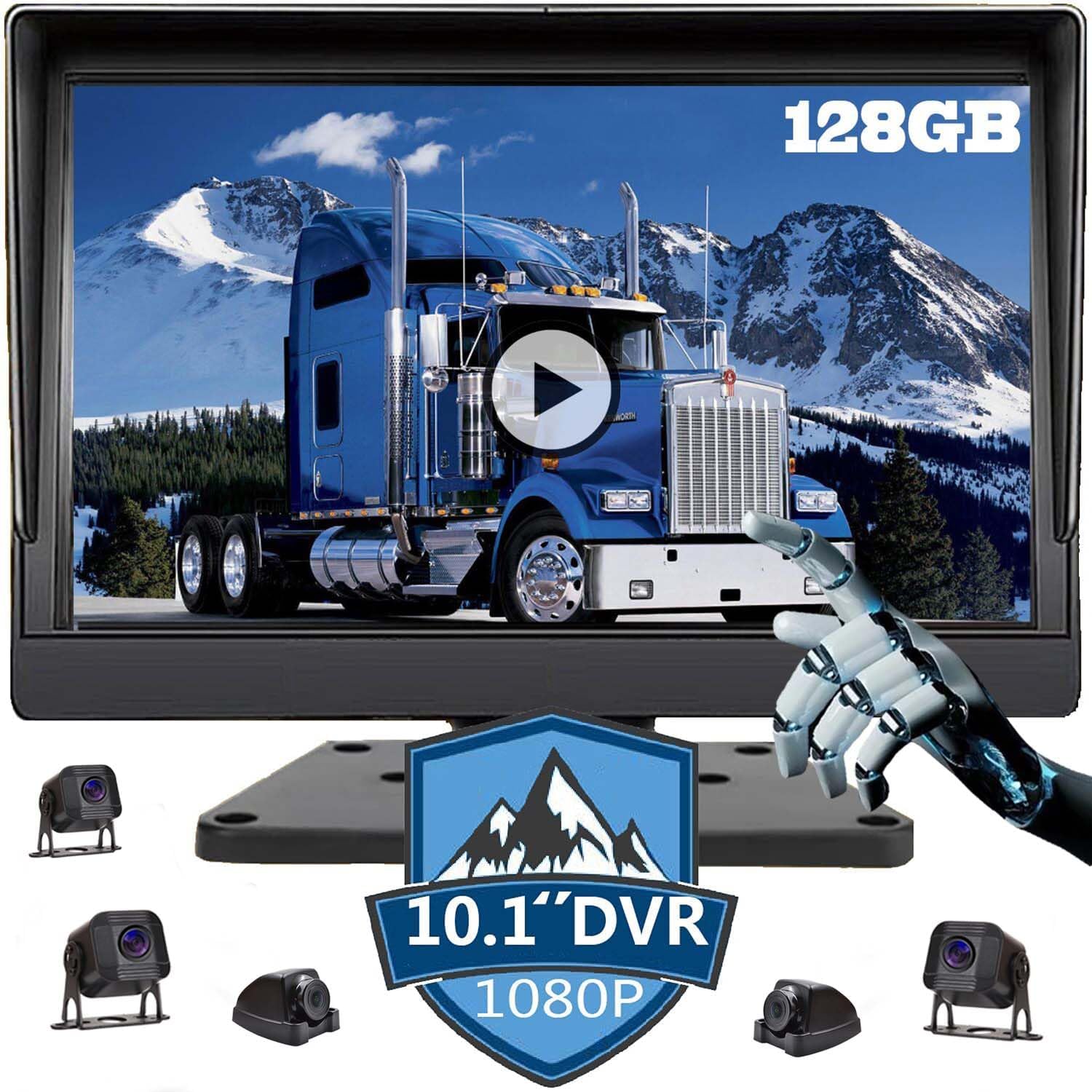 Amazon.com: AMTIFO Wireless Backup Camera Touch Key - 5 Inch Split ...