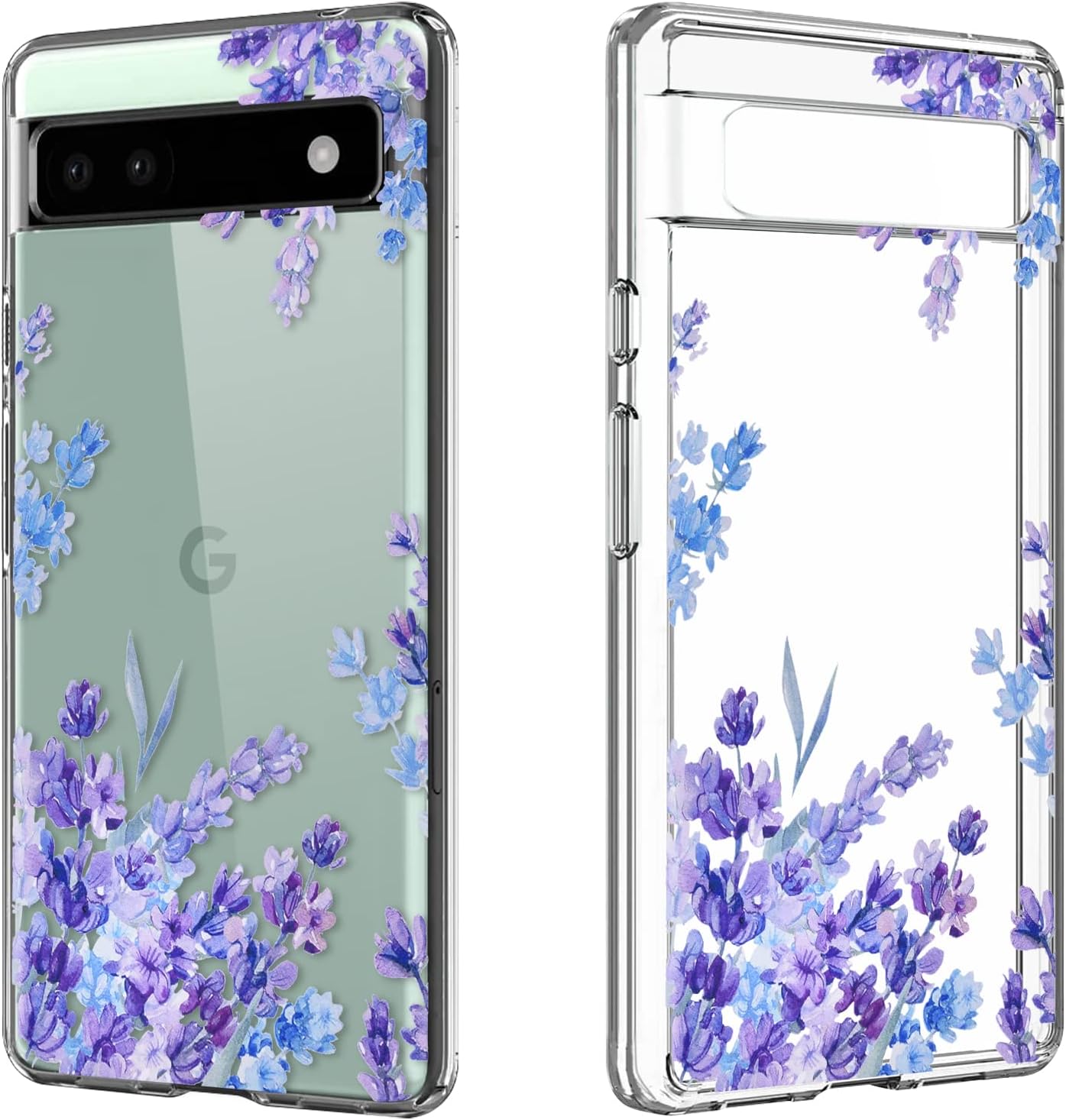 Amazon.com: Unov Compatible with Pixel 6a Case Clear with Design Soft ...