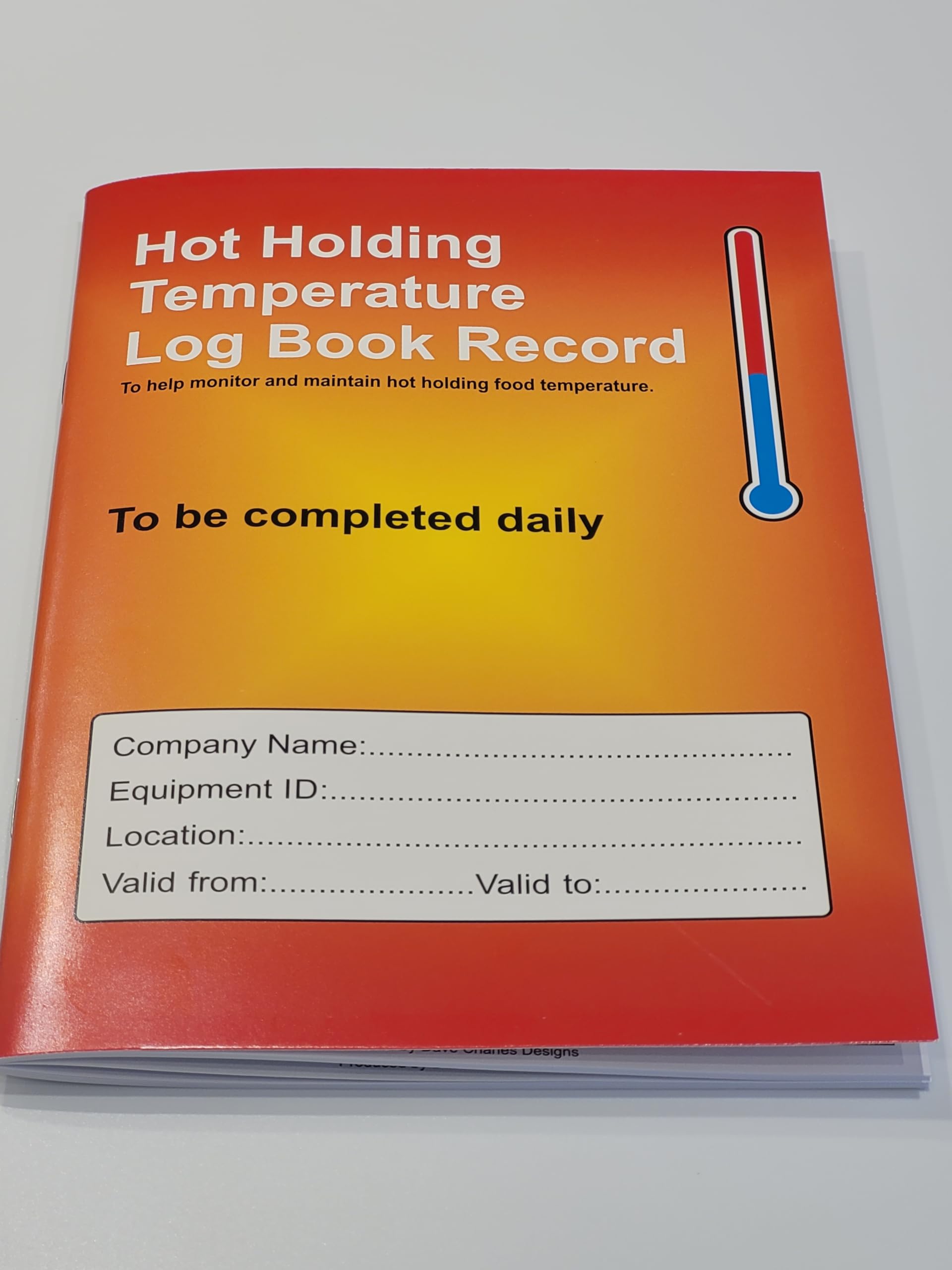 Hot holdings Temperature Log Book : Amazon.co.uk: Stationery & Office ...