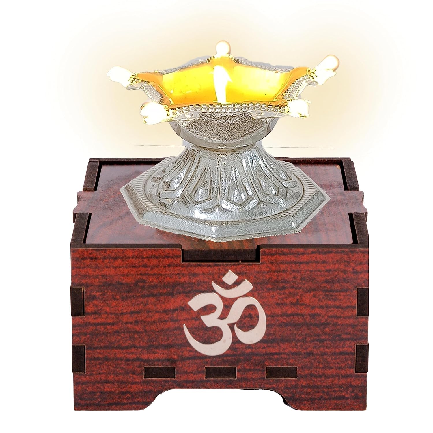 Buy SolarBasket Akhand Solar Diya for Puja,Temple,Home Decoration 6 ...
