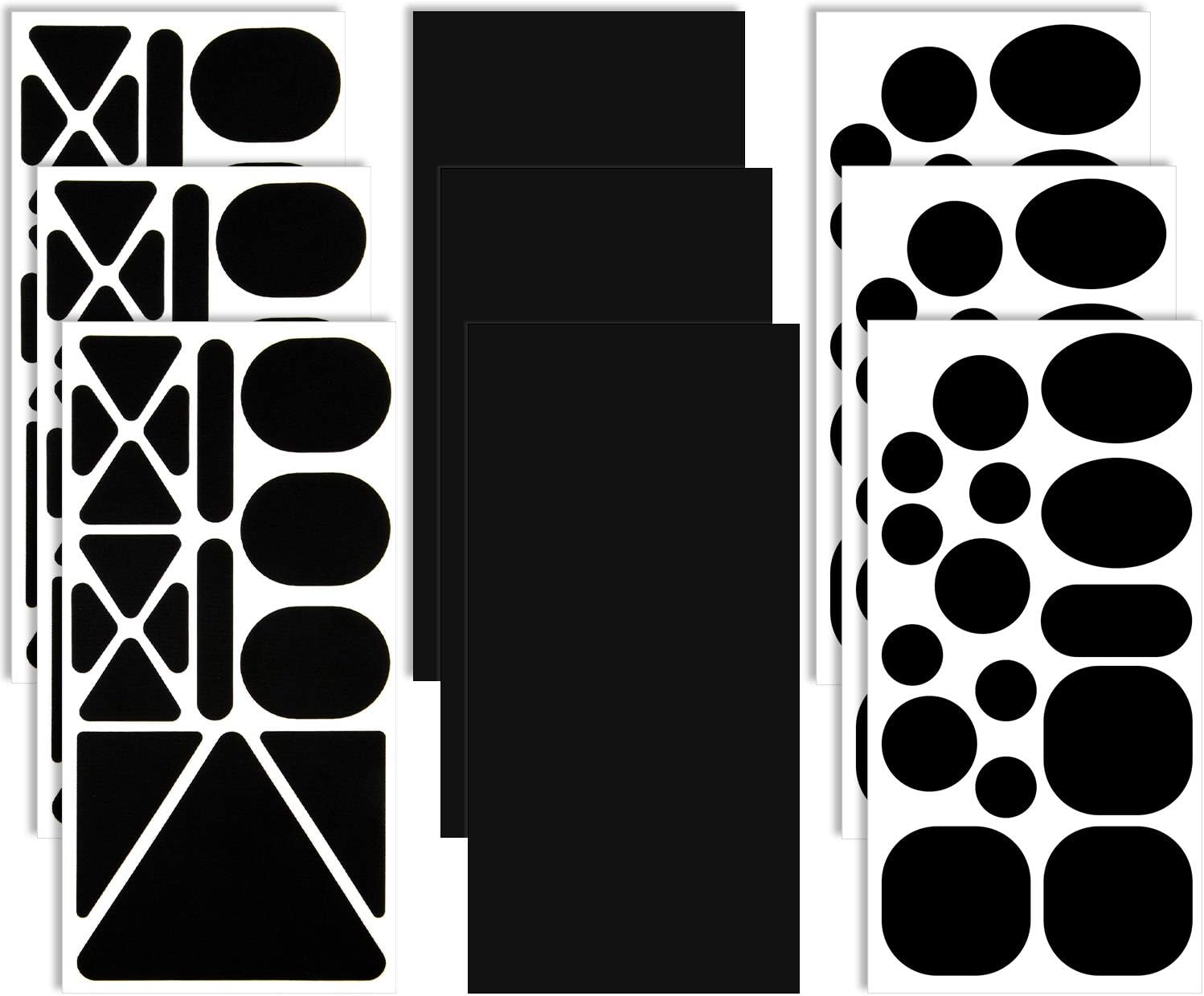 Amazon.com: 9 Sheets 96 Pcs Nylon Repair Patches Self Adhesive Patch ...