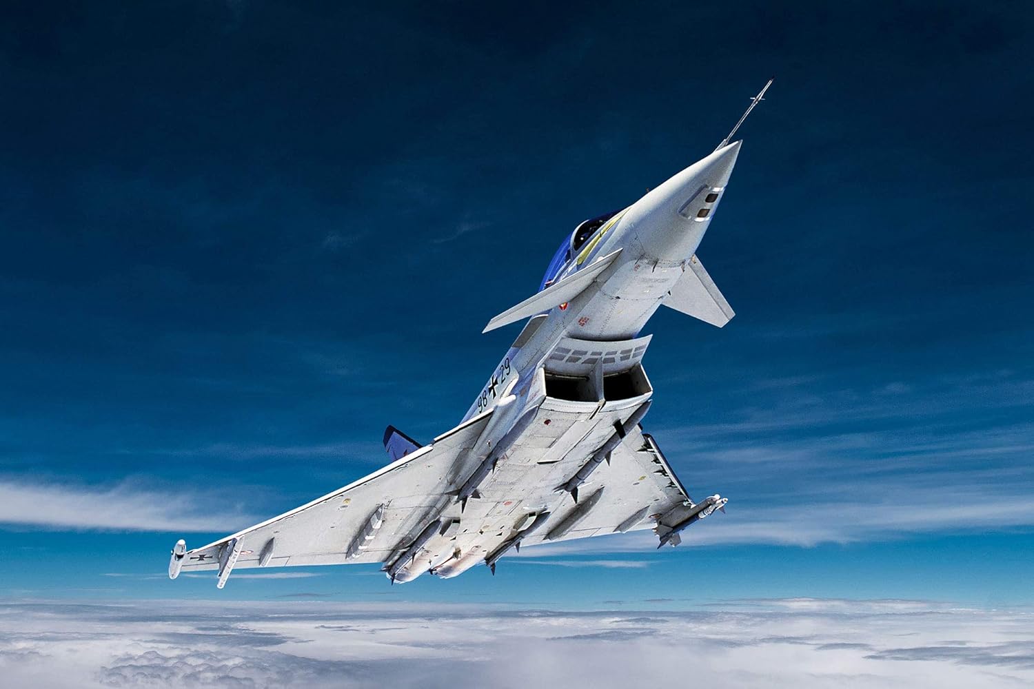 Amazon.com: Eurofighter Typhoon fighter jet - Fine Art Giclee Canvas ...