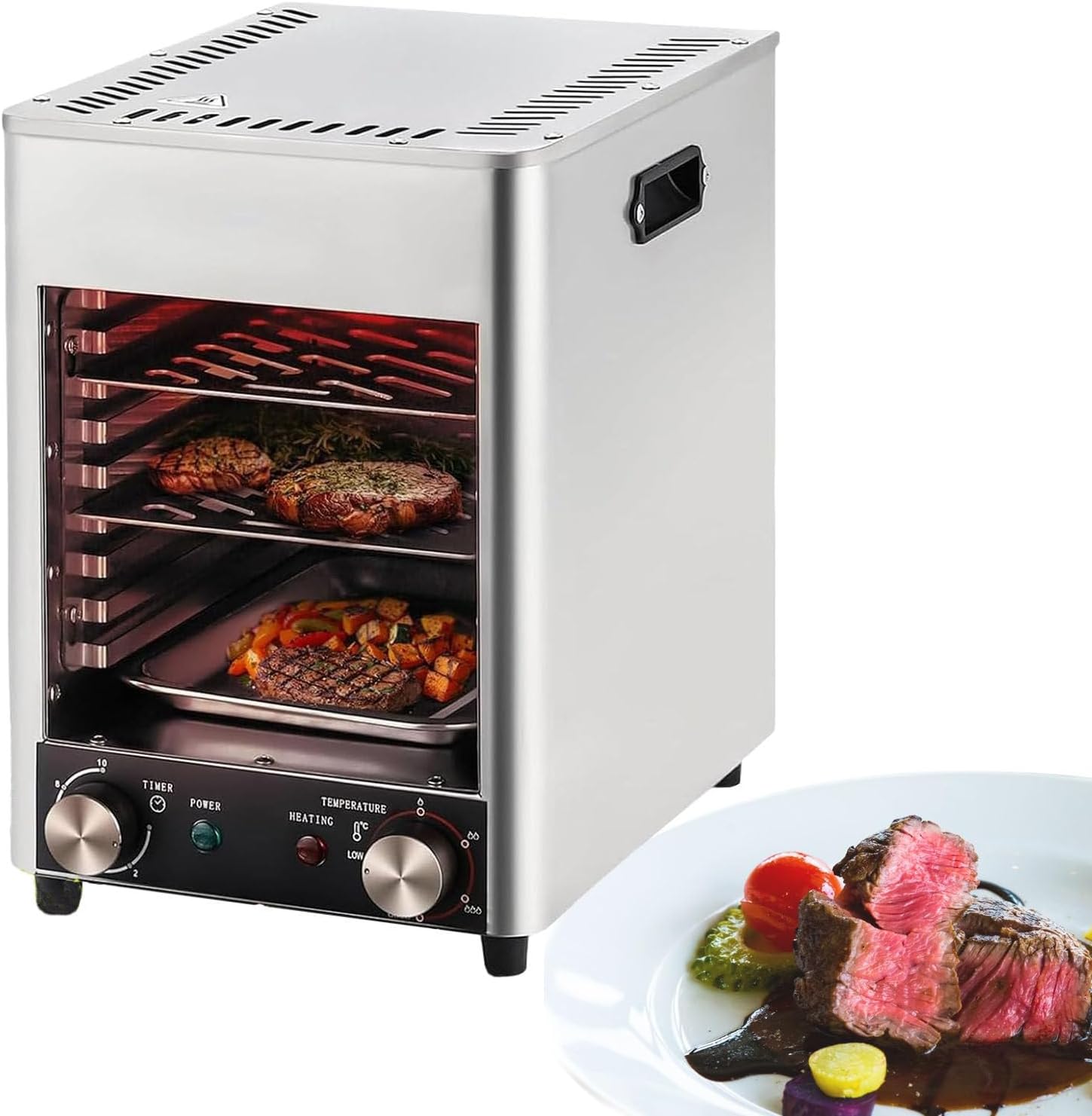 Amazon.com: Electric Steak Cooker, 10-Layer Air Fryer Oven, Fully ...