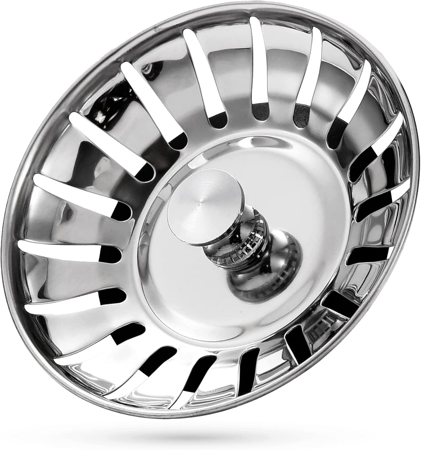 Kitchen Sink Strainer Drainer Plug – 78mm Thick Stainless Steel ...