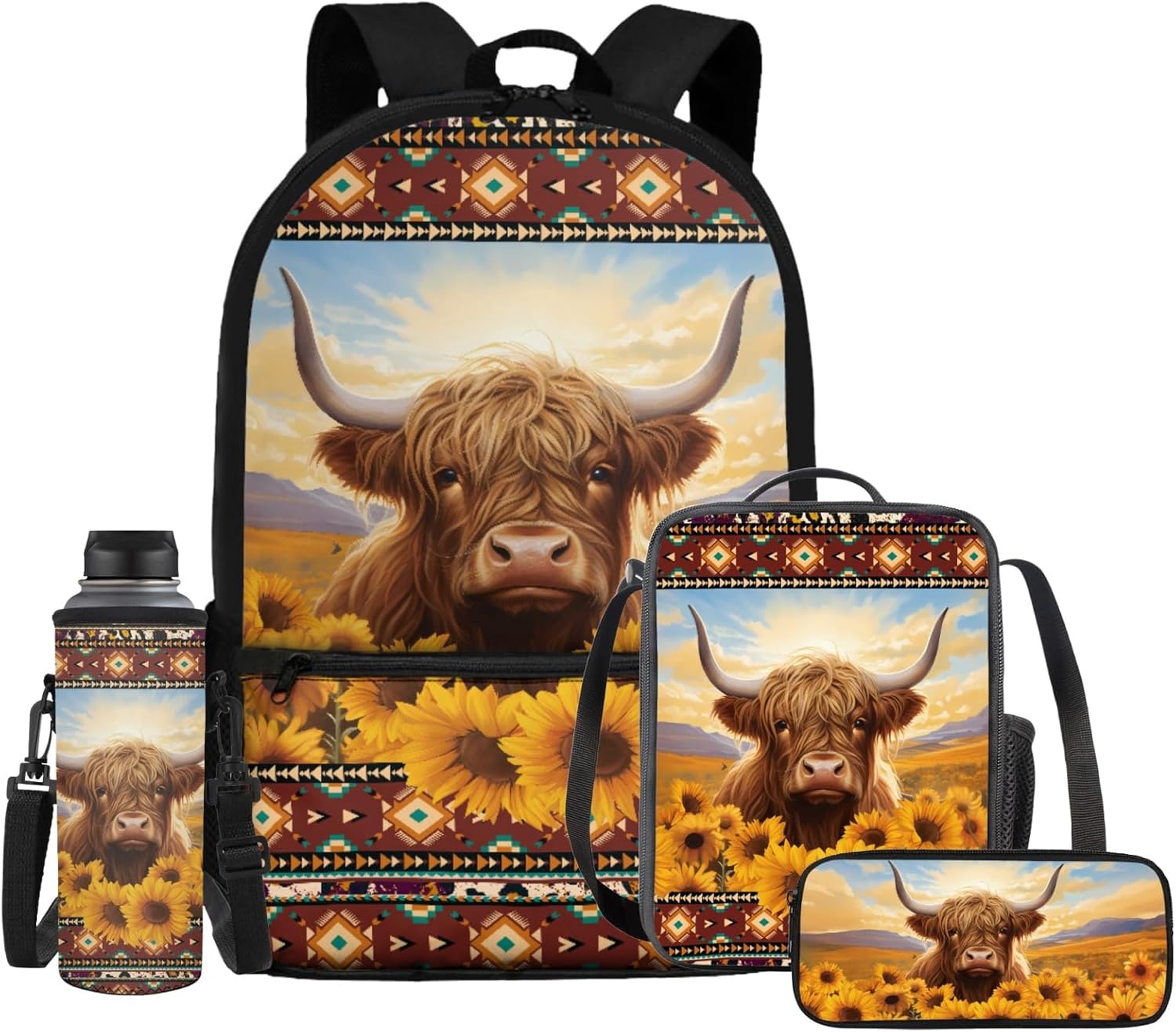 Amazon.com | Watdotory Kids Backpacks for 7th Grade with Lunchbox ...