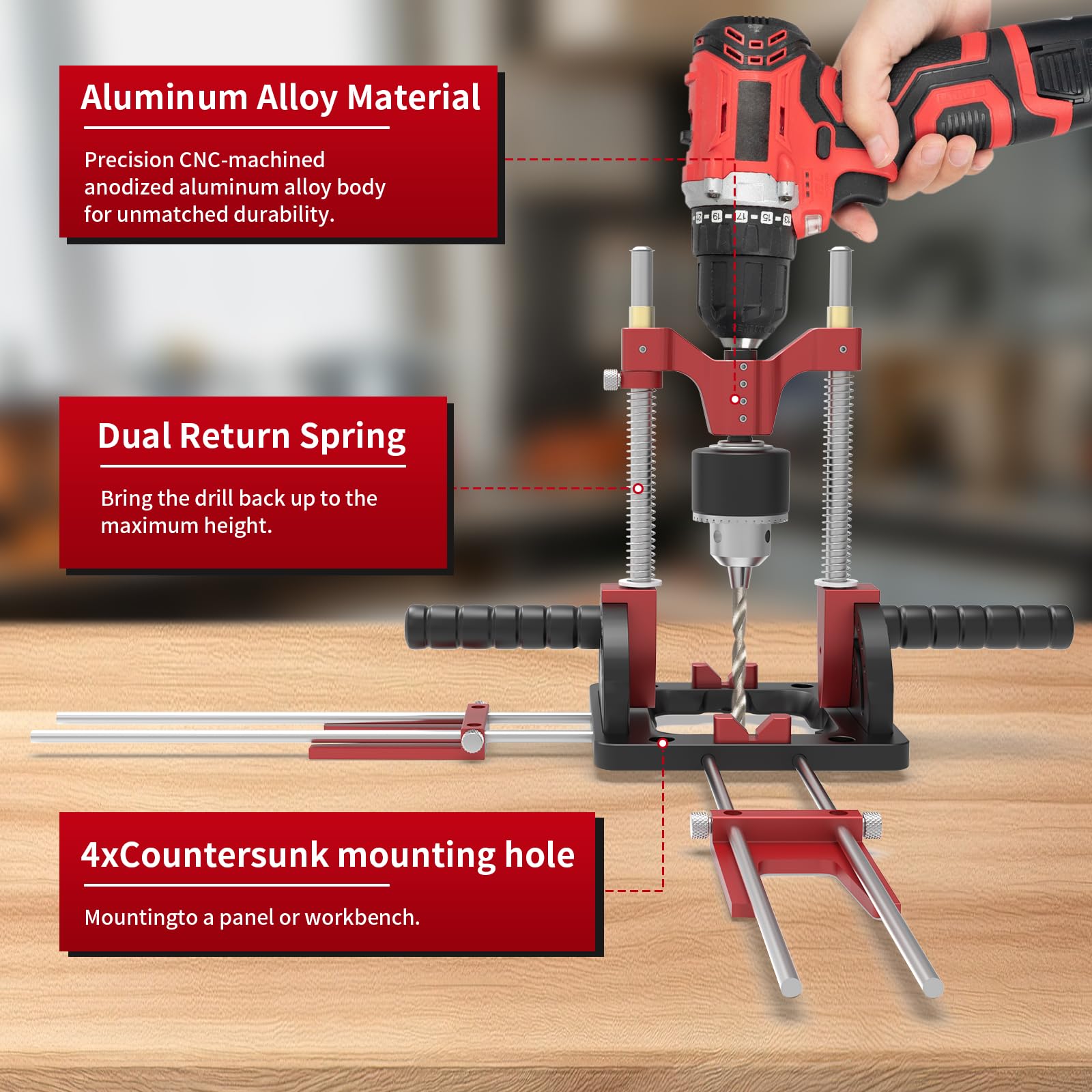 Snapklik.com : Portable Drill Guide, Multi Angle Drill Guide For ...