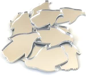 Amazon.com: Super Cool Creations Penguin Shaped Crafting Mirrors, Set ...