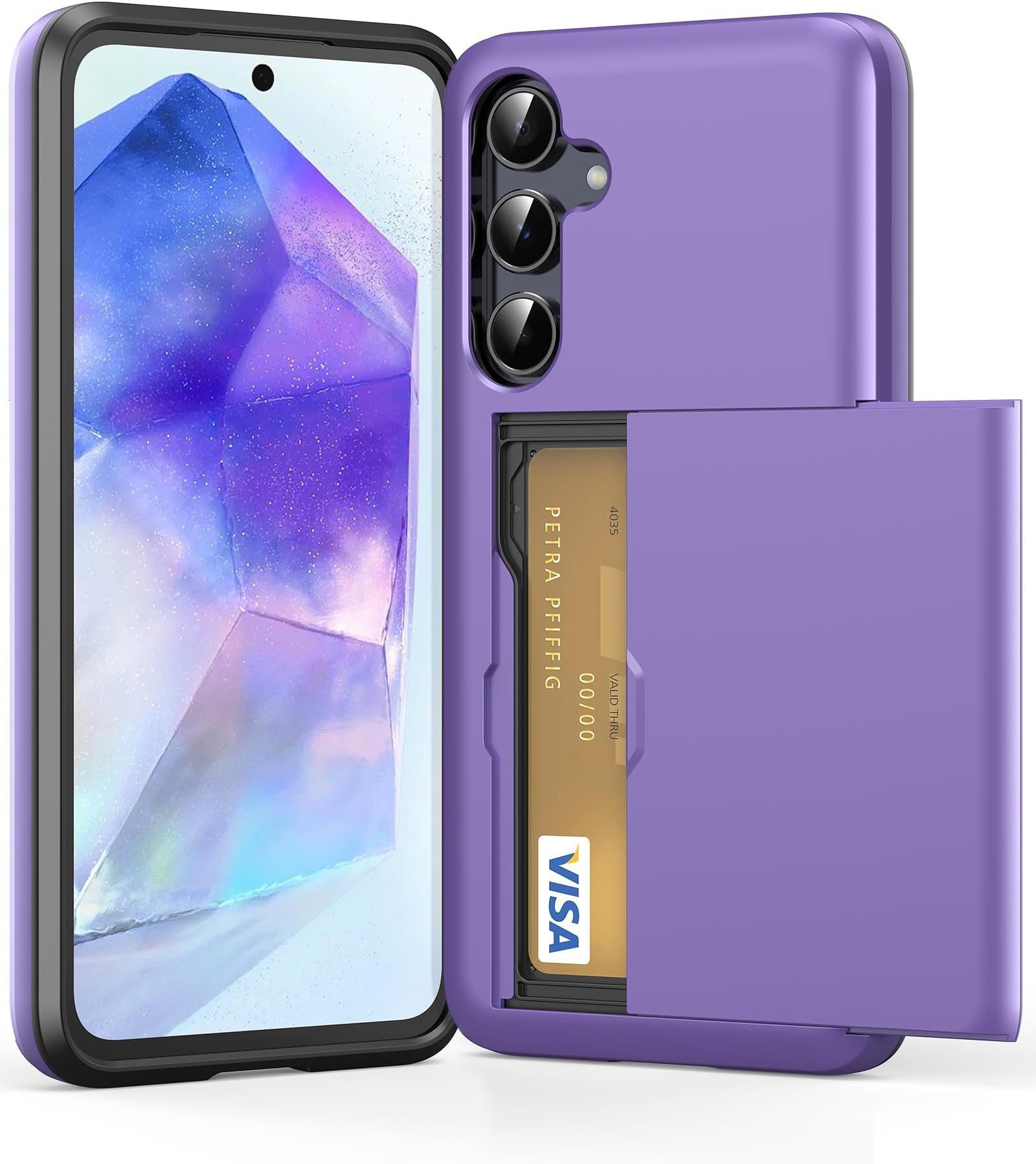 ACOCOBUY Card Case for Samsung Galaxy S23 FE Case with Card Holder ...