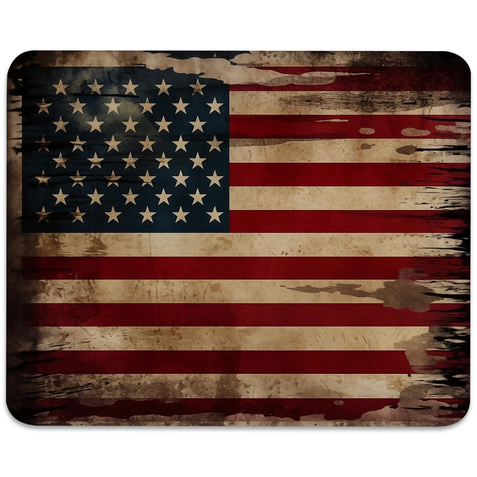 Amazon.com: Vintage American Flag Mouse Pad - Patriotic Durability for ...
