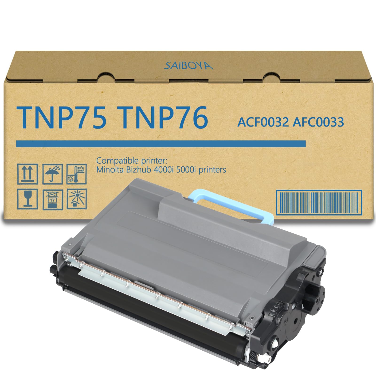 Amazon.com: SAIBOYA TNP75 TNP76 Black Toner Cartridge Compatible for ...