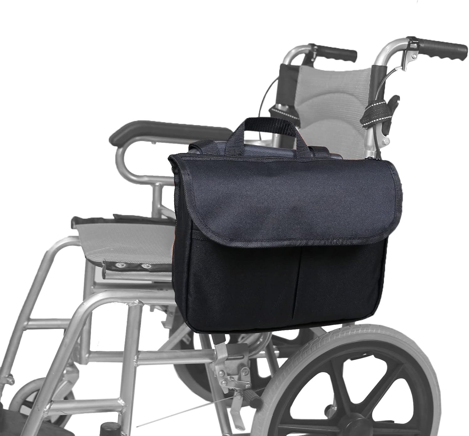 Side Wheelchair Bag,Oxford Cloth Sturdy Handle Wheelchair Pouch Large ...