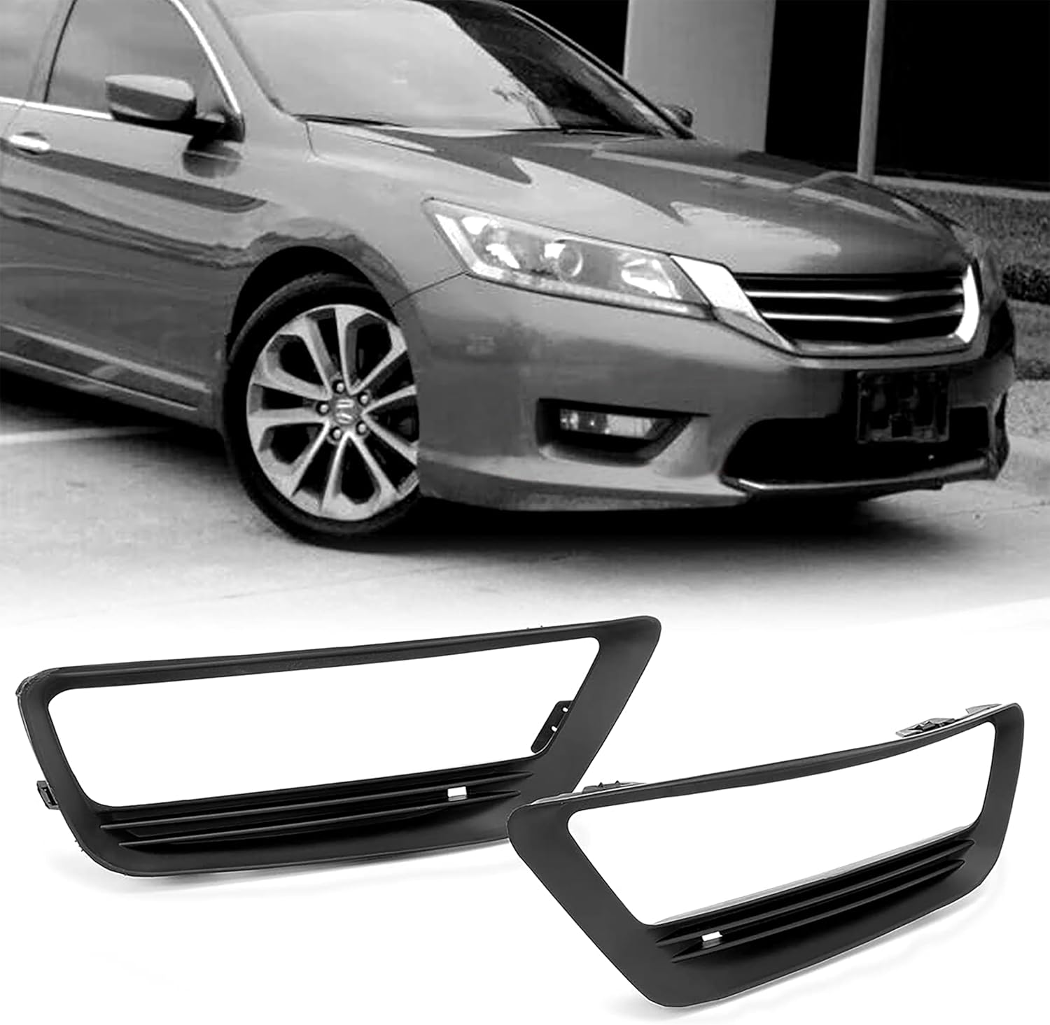 Amazon.com: ECOTRIC Fog Light Bezel Trim Compatible with 2013-2015 ...