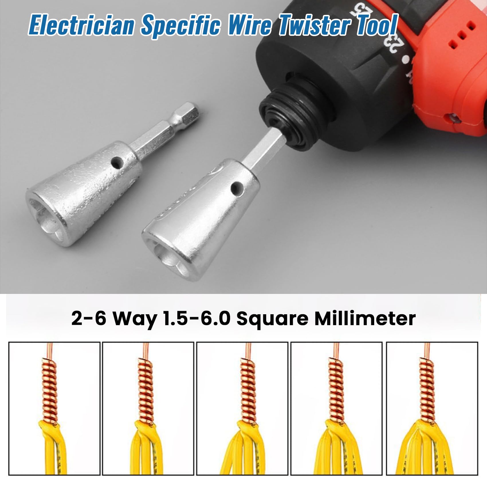 Snapklik.com : Kamitaly Wire Twisting Tool, Wire Twister Tool For Drill ...