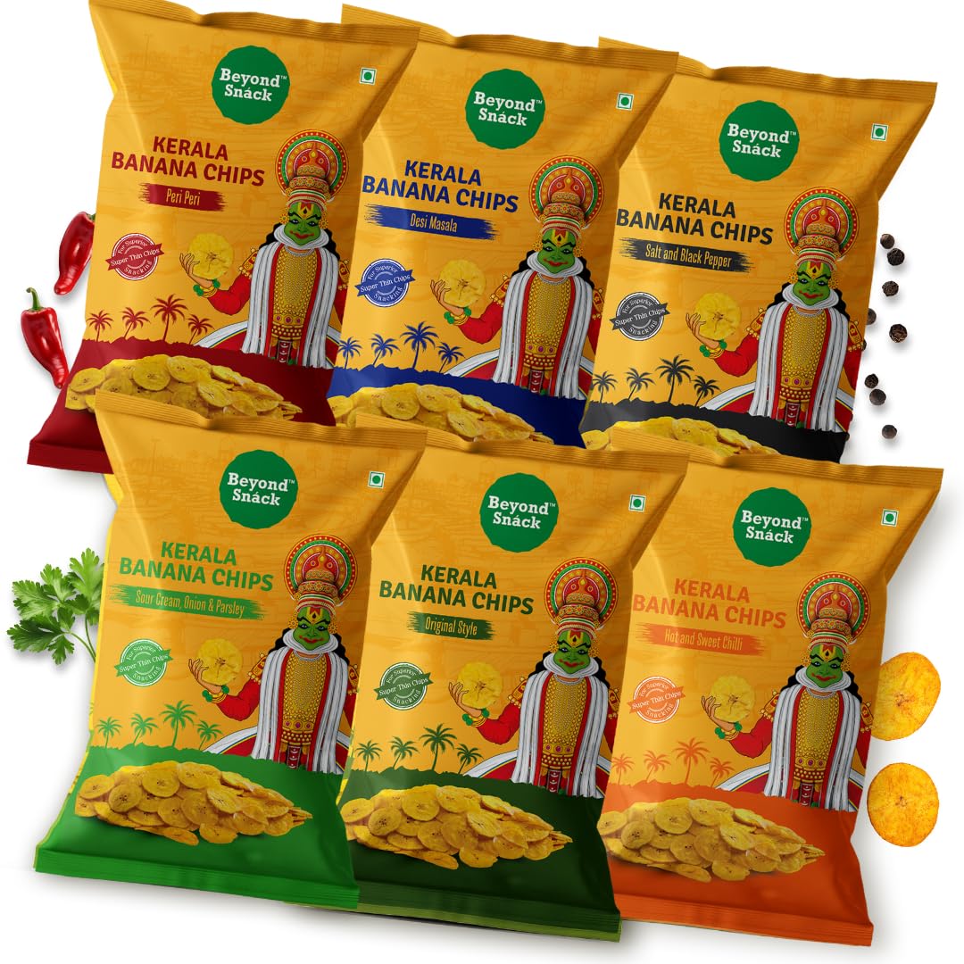 Beyond Snack Nendran Kerala Banana Chips | Combo pack (Original Salted ...