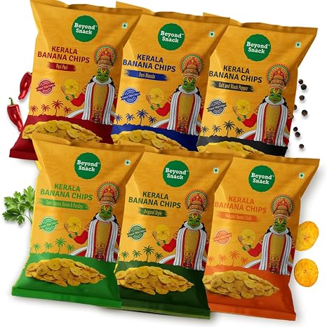 Beyond Snack Nendran Kerala Banana Chips | Combo pack (Original Salted ...