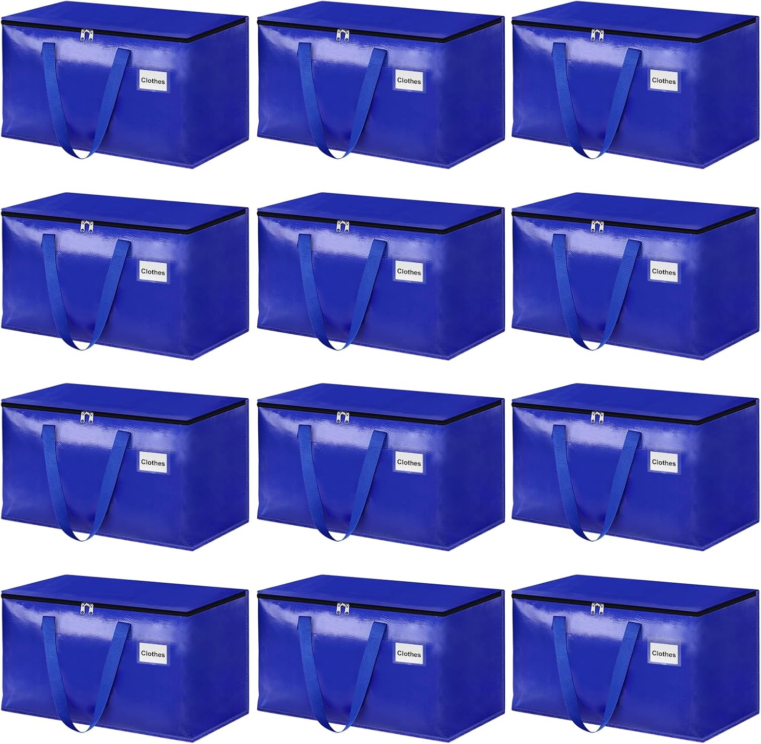 Amazon.com: Moving Bags 12 Pack Heavy Duty Storage Totes with Mark Tags ...