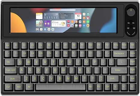 Amazon.com: AJAZZ AKP846 Touchscreen Gaming Mechanical Keyboard with 10 ...