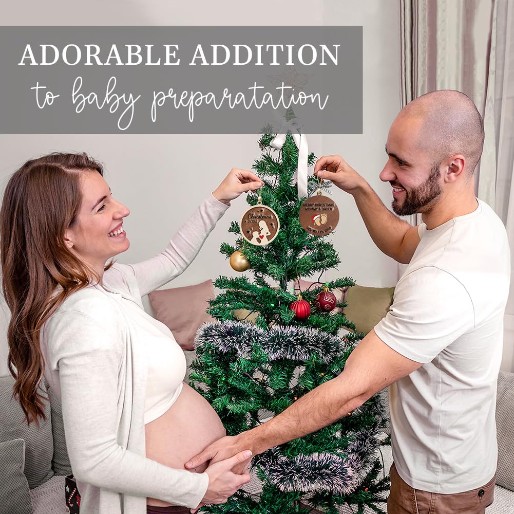 Snapklik.com : Pregnant Christmas Ornaments 2026, Acrylic Pregnancy ...