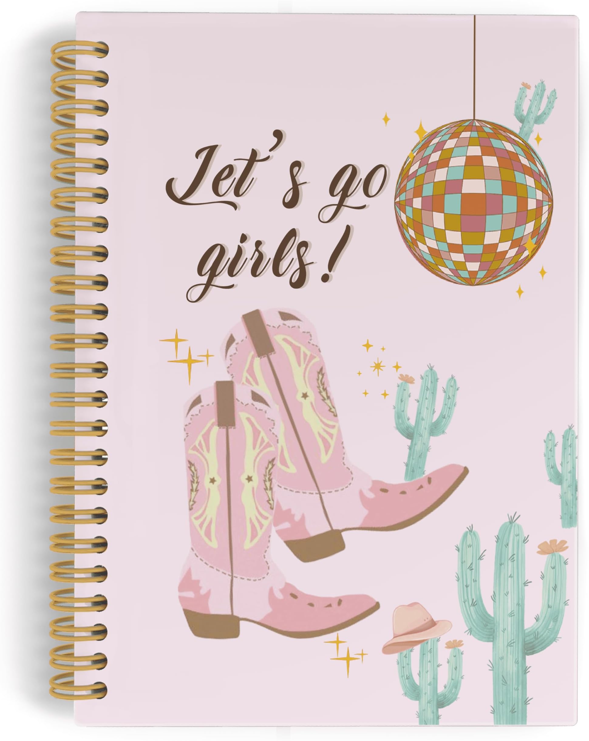 Amazon.com : ANIANG Preppy Pink Spiral Notebook, Preppy Journal, Pink ...