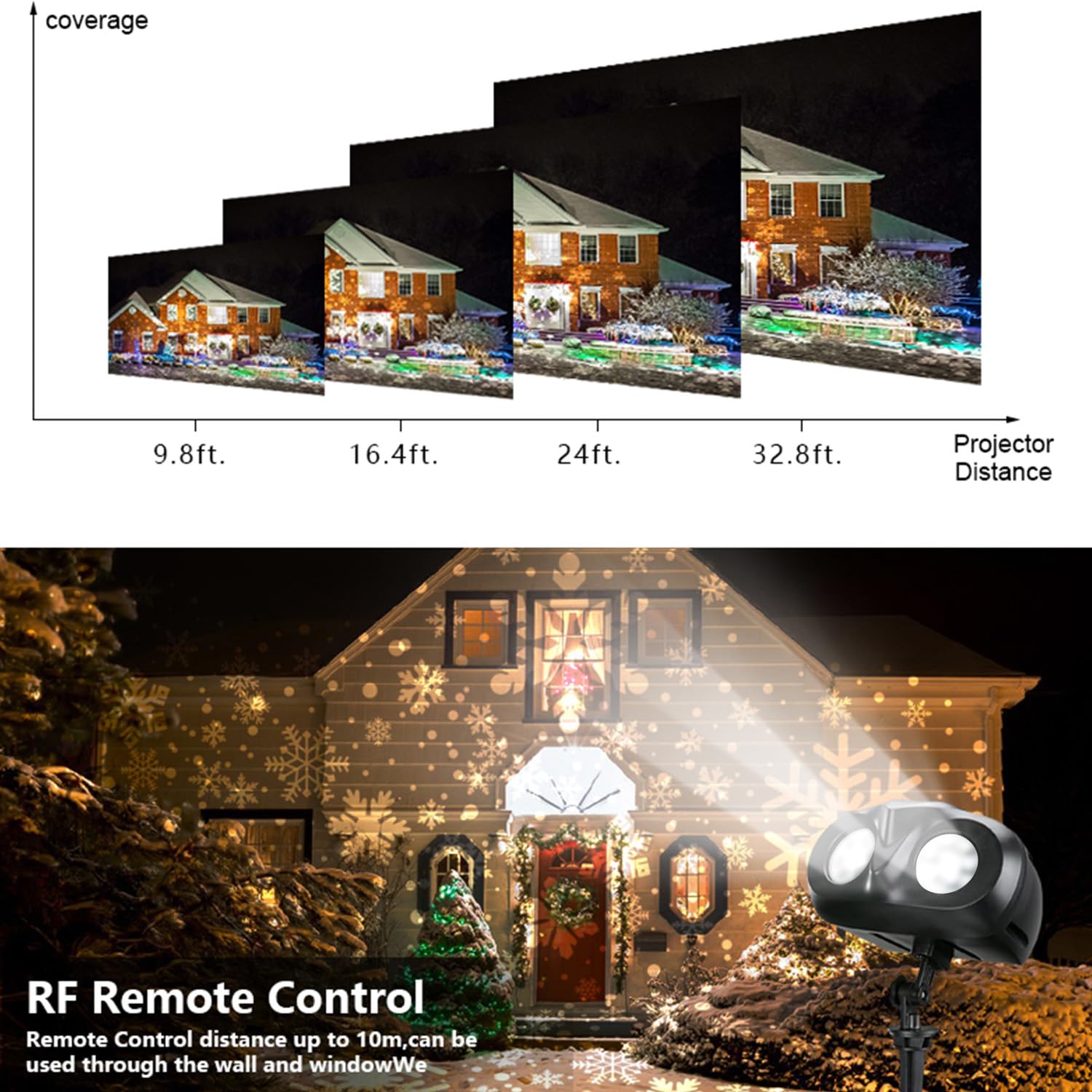 Snapklik.com : Christmas Projector Lights Outdoor, IP65 Waterproof Owl ...
