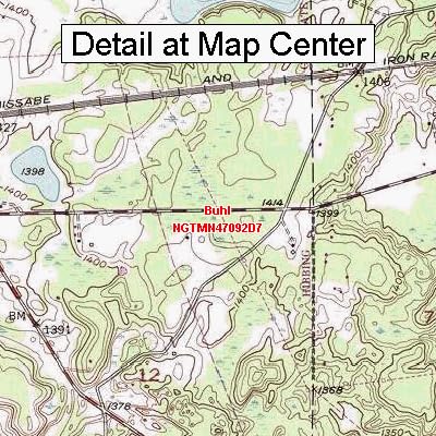 Amazon.com: USGS Topographic Quadrangle Map - Buhl, Minnesota (Folded ...