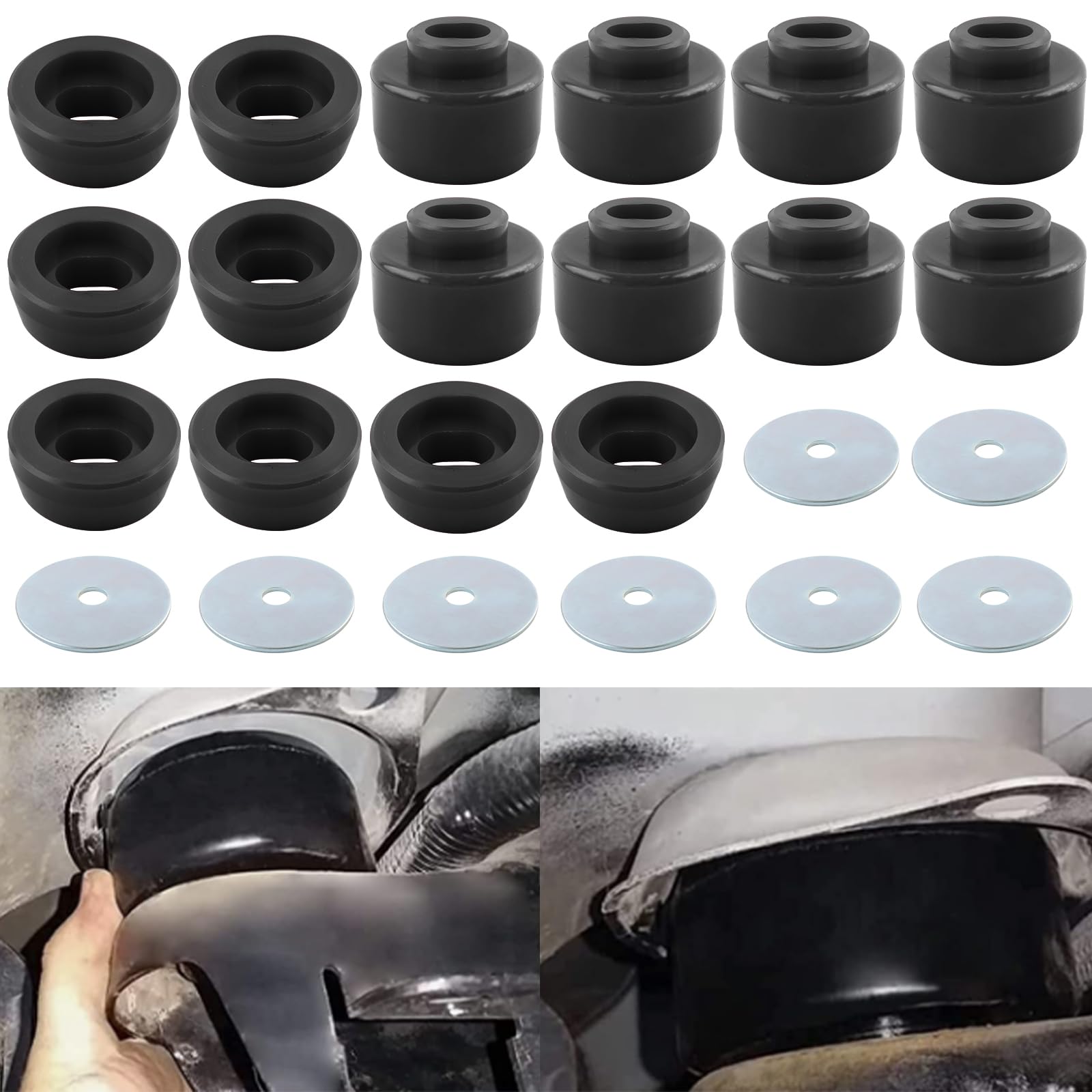 Amazon.com: VVORHSBELL 7-141 Body Mount Bushing Kit Compatible with ...