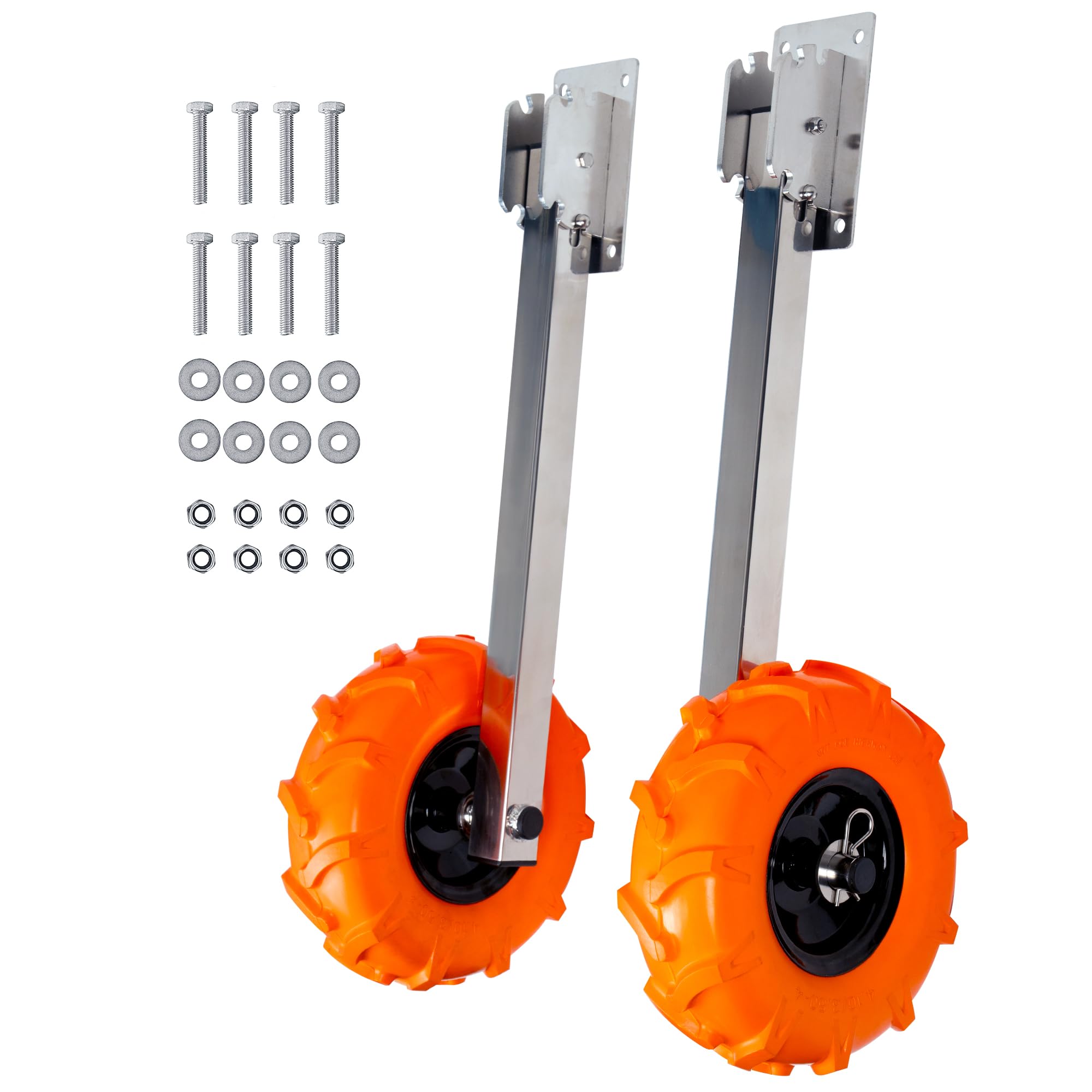 Snapklik.com : XinKunmarine Boat Launching Wheels, 10" Rubber Transom ...