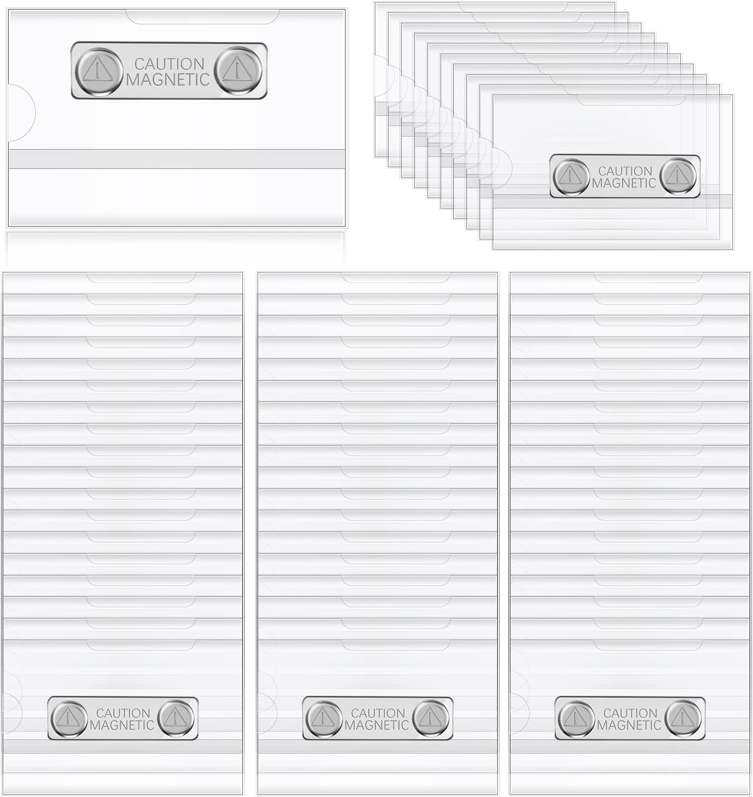 Censen Magnetic Name Badge Holder Magnet Name Tags Identification Card ...