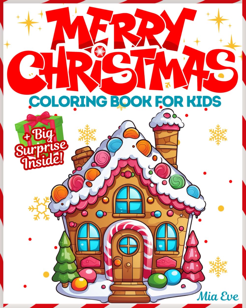 Christmas Coloring Book for Kids: 50 Easy-to-Color, Simple, Fun Holiday ...