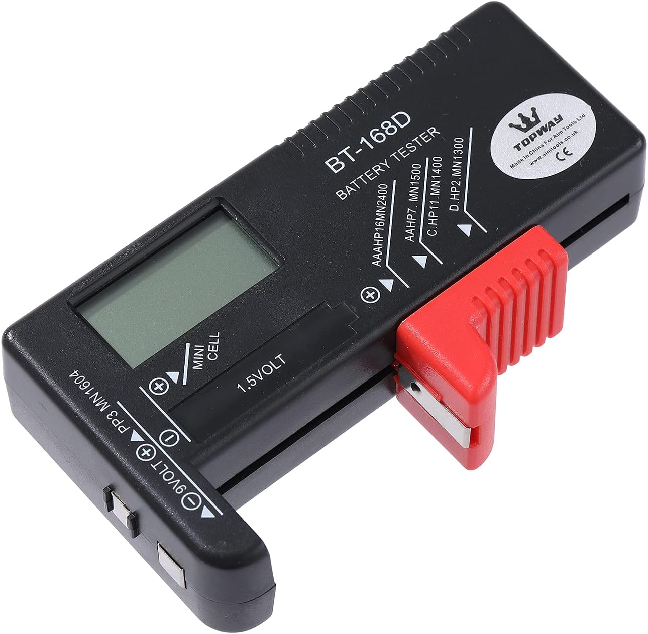 TOPWAY Digital Battery Tester, Portable Digital Battery Measuring ...
