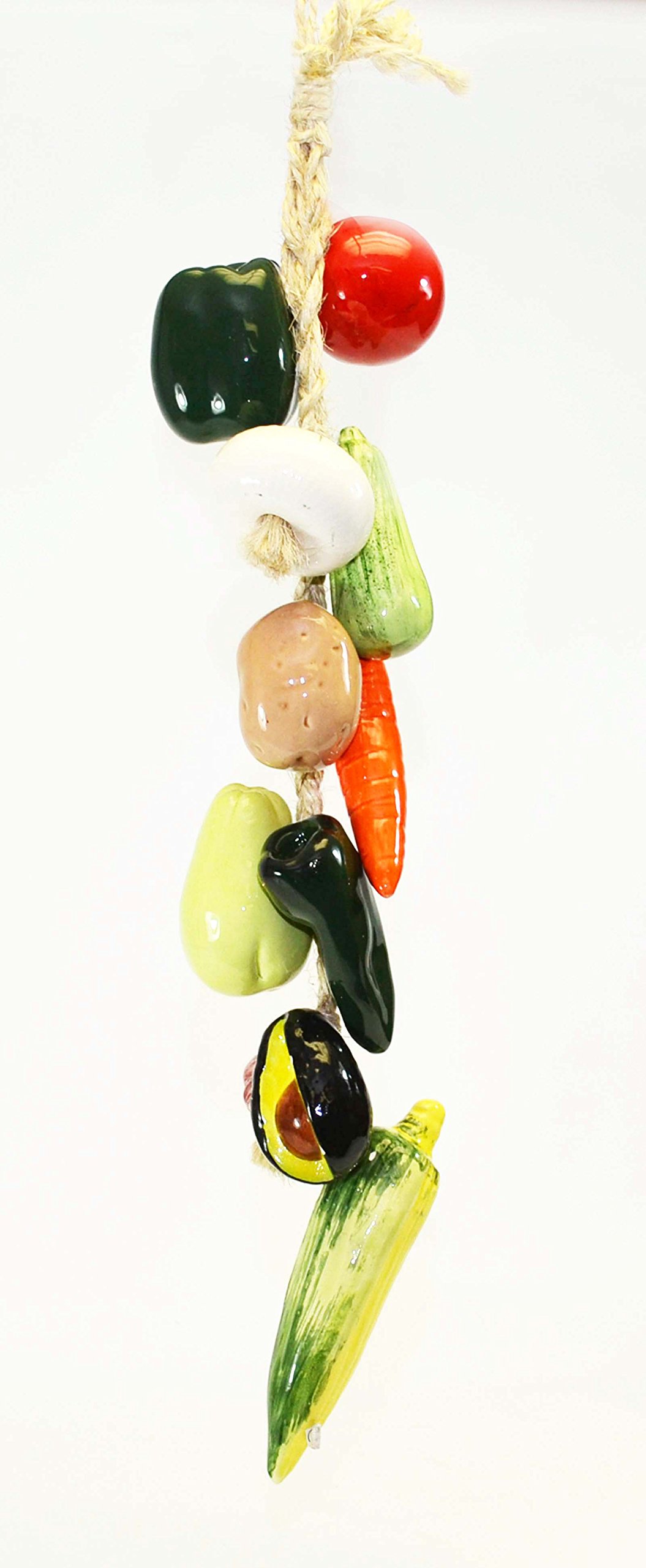 Amazon.com: Large RISTRA/String of Ceramic Vegetables, with 11 VEGGIES ...