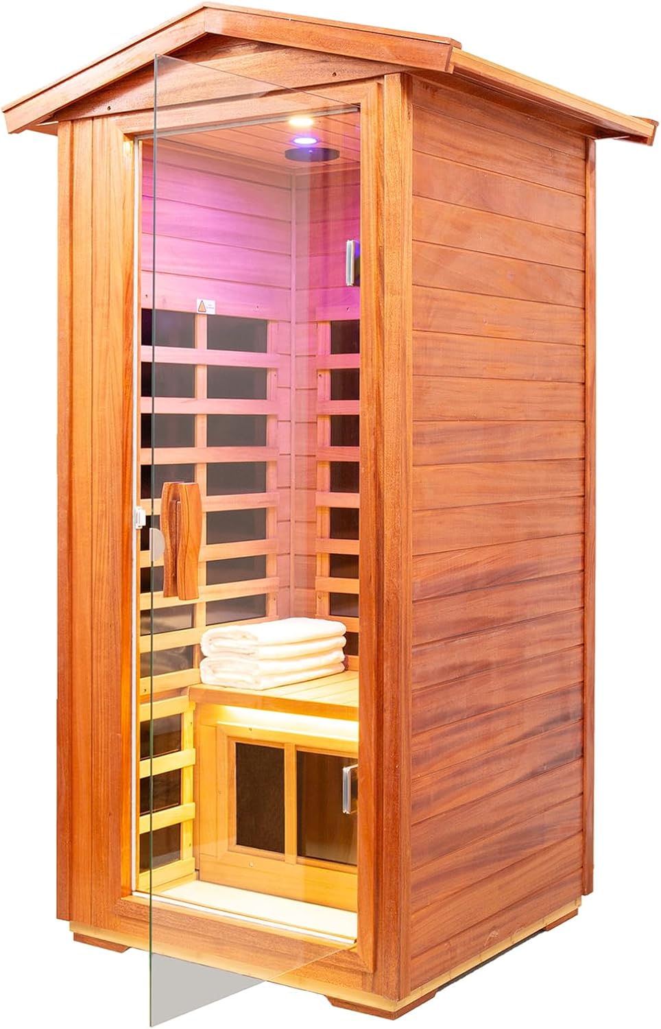 Amazon.com : One Person Outdoor Sauna Room, 1560W Low EMF Far Infrared ...