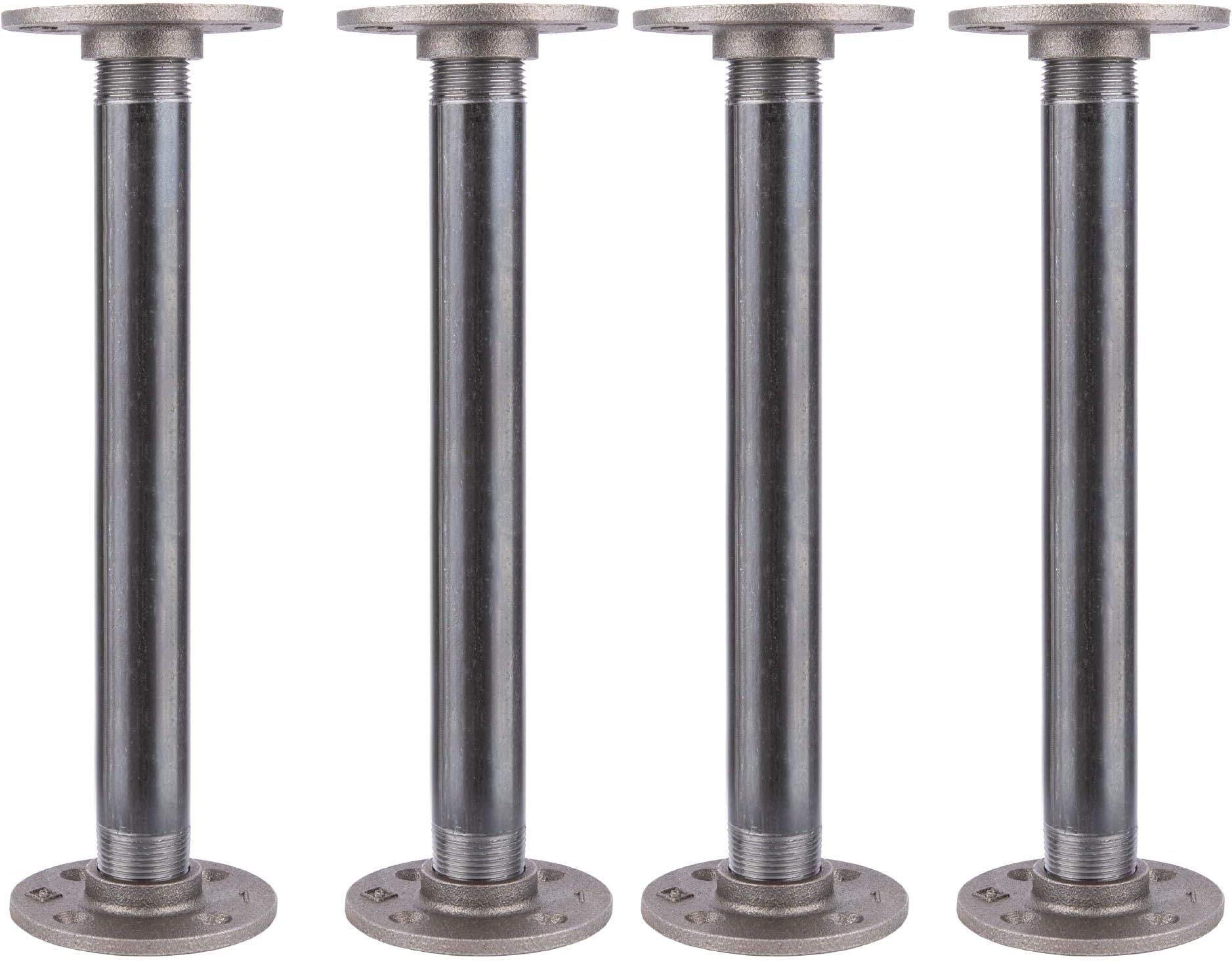 Amazon.com: Elibbren 4 Pack Industrial Pipe Table Legs, Farmhouse Metal ...