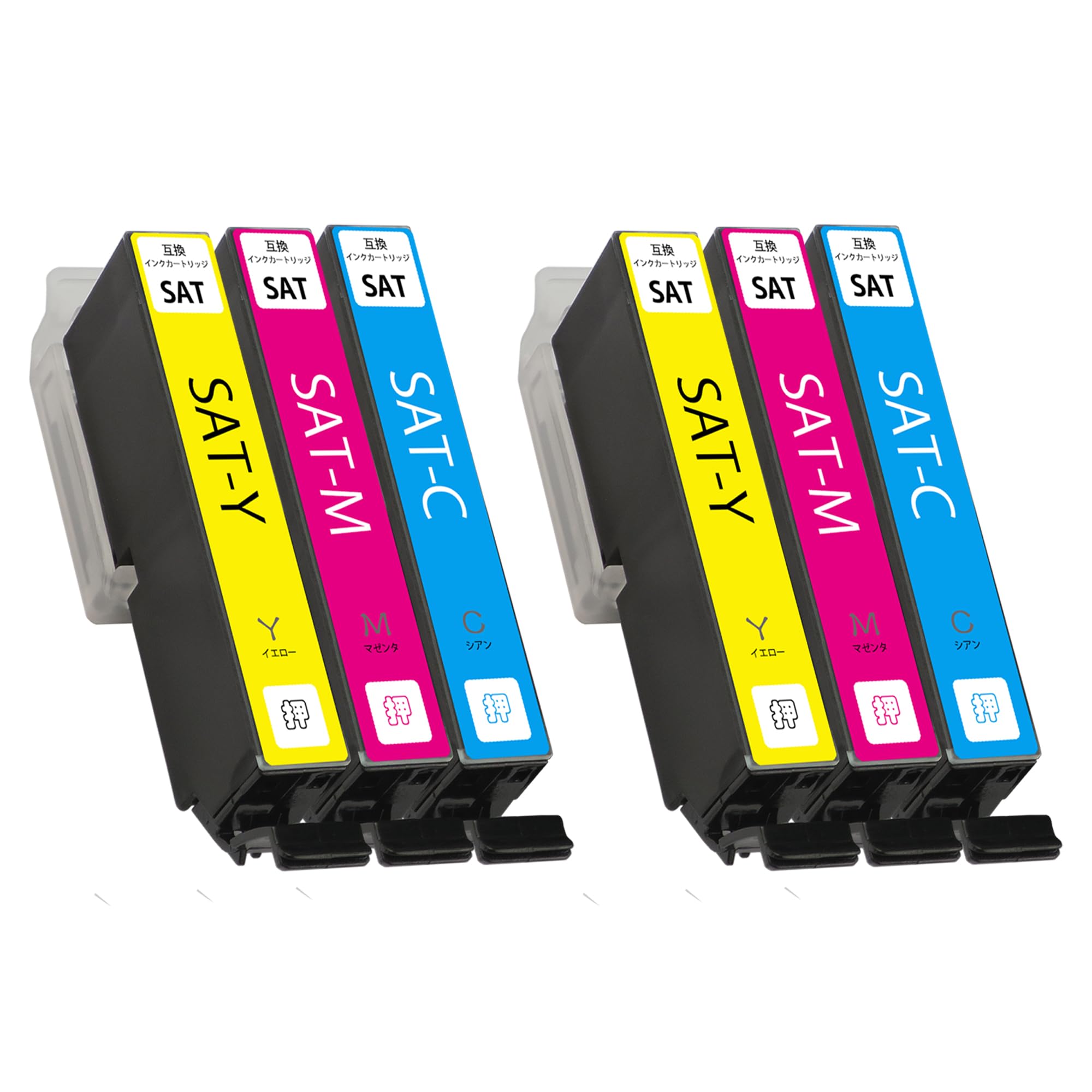Amazon.co.jp: 【埼京企画】SAT(2C/2M/2Y) 6本セット サツマイモ 互換インクカートリッジ (SAT-C SAT-M ...