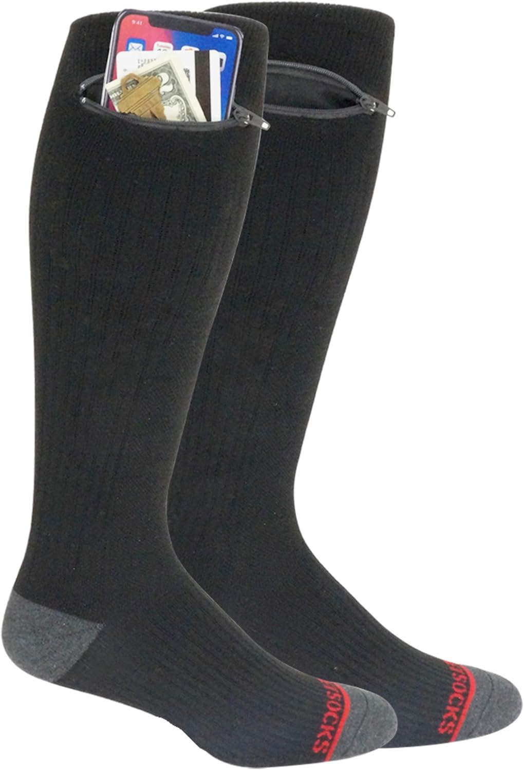 Amazon.com: Pocket Socks Compression Socks - Over the Calf Anti ...