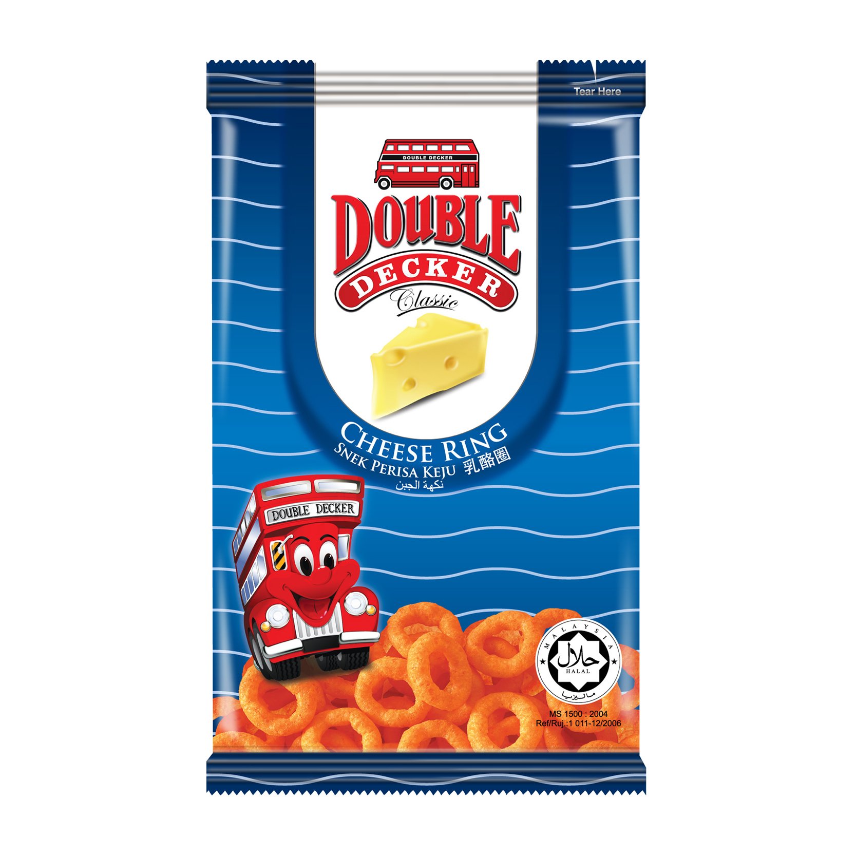 Amazon.com: Double Decker Classic Cheese Ring 60g x 6 Packs