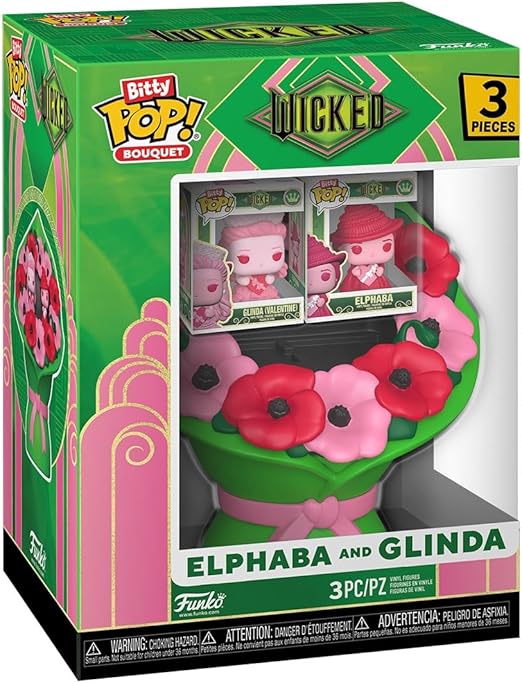 Amazon.com: Funko Pop! Bitty Bouquet: Valentines - Elphaba and Glinda ...