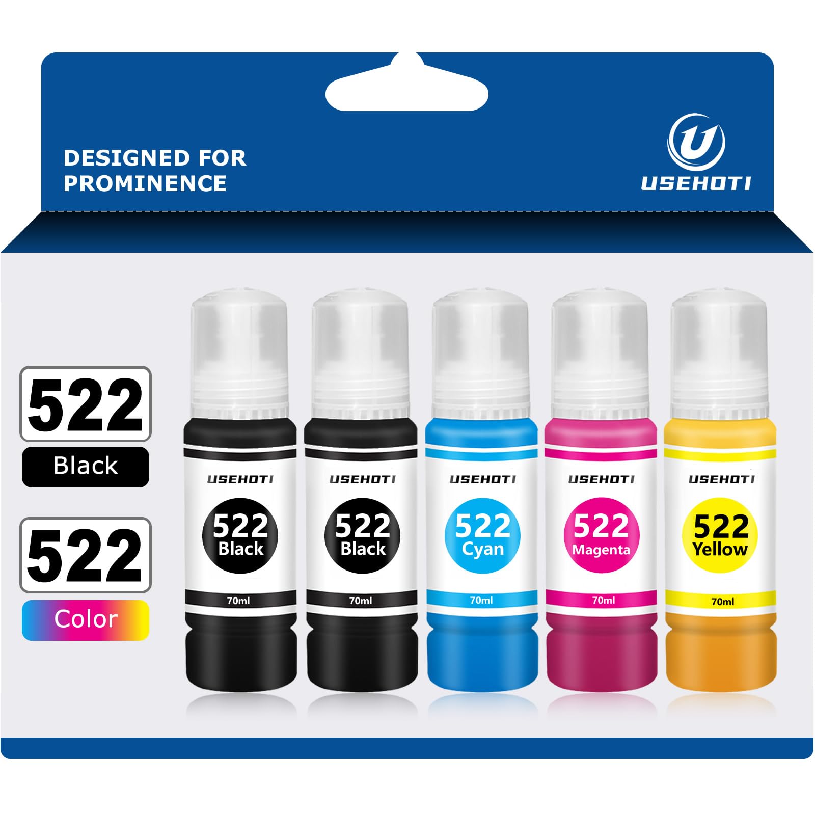 Amazon.com: USEHOTI 522 Ink Refill Bottles Replacement for Epson 522 ...