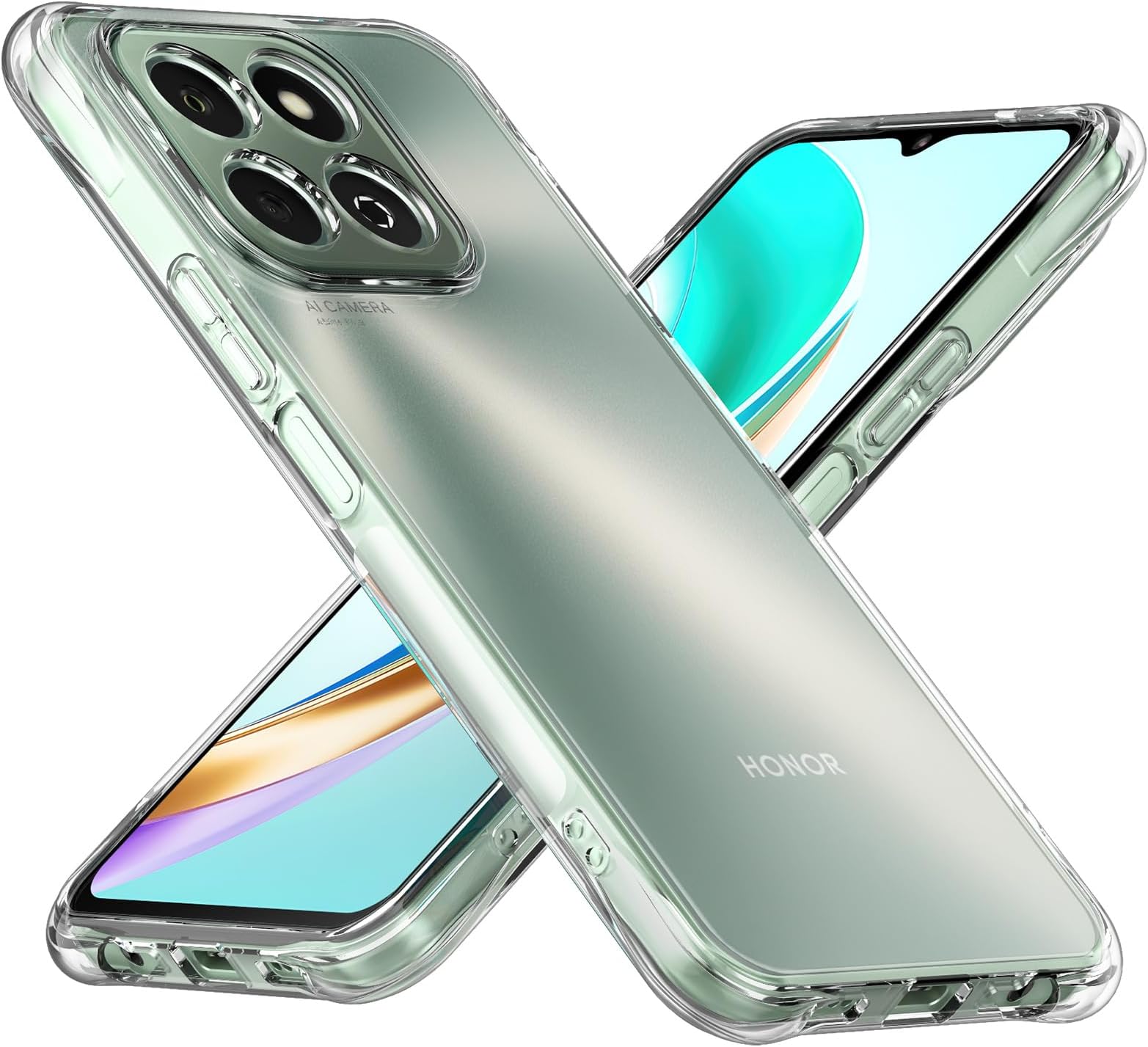 Cresee Case for Honor X6b, Clear Phone Case with Reinforced Corner ...