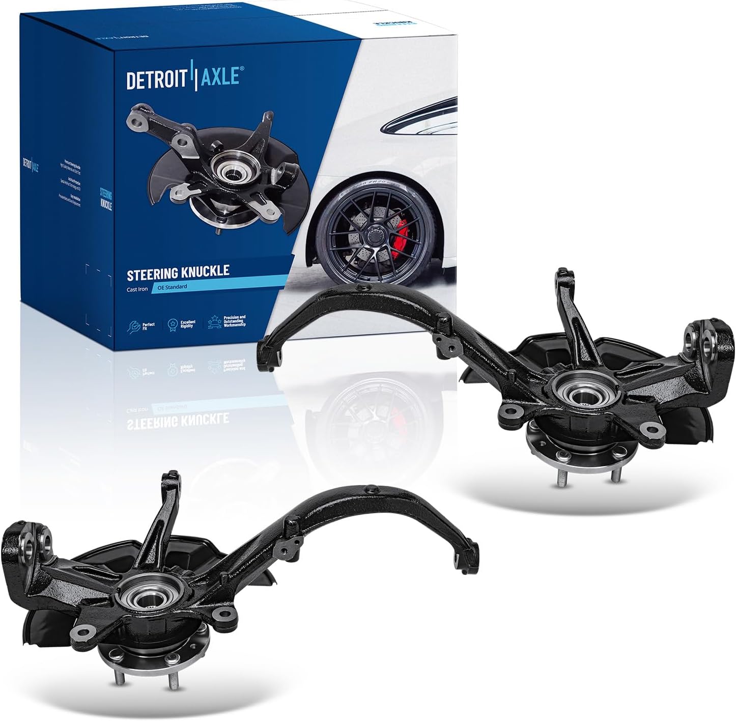 Amazon.com: Detroit Axle - Front 2pc Steering Knuckles for Ford Fusion ...