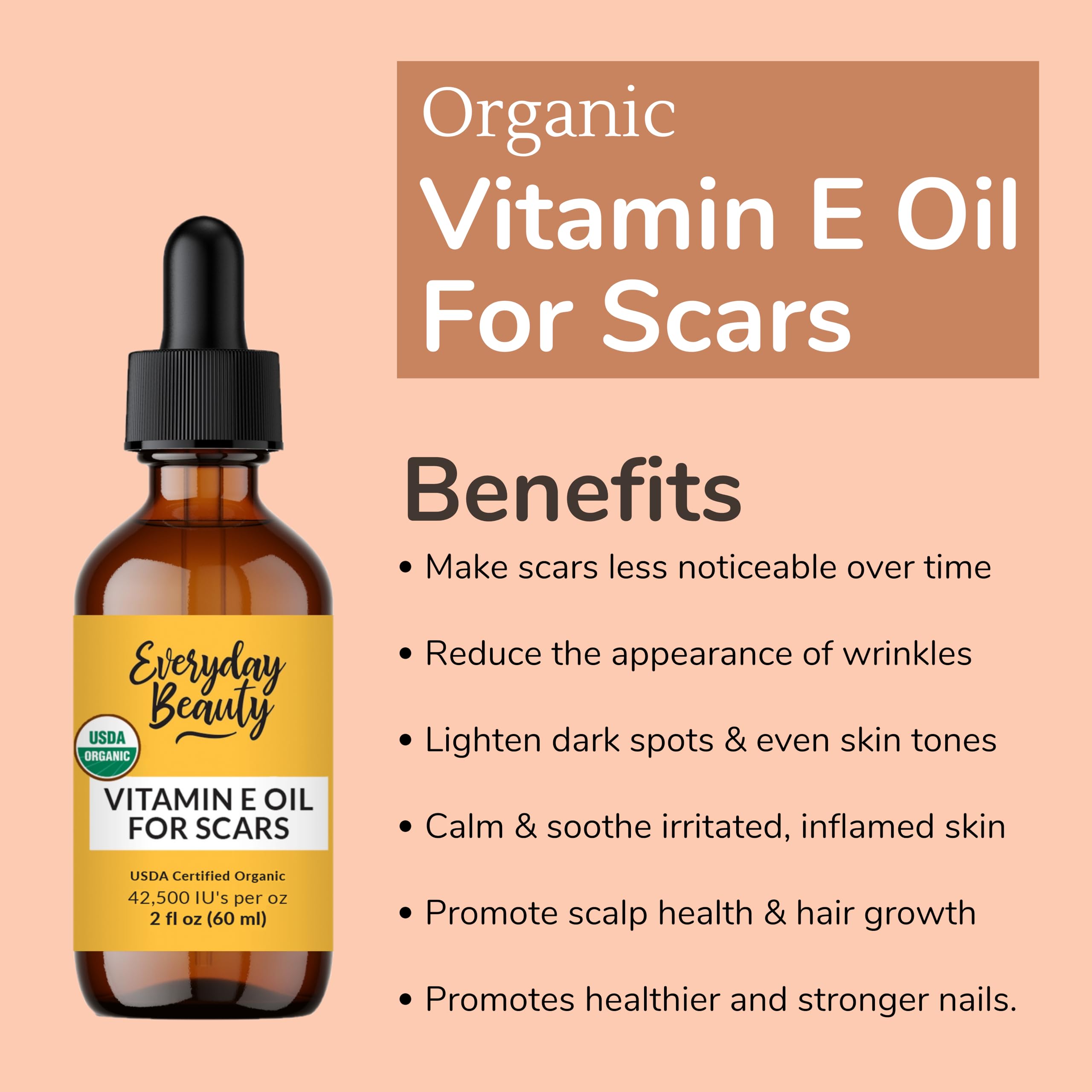 Snapklik.com : Organic Vitamin E Oil For Scars - All Natural & Vegan ...
