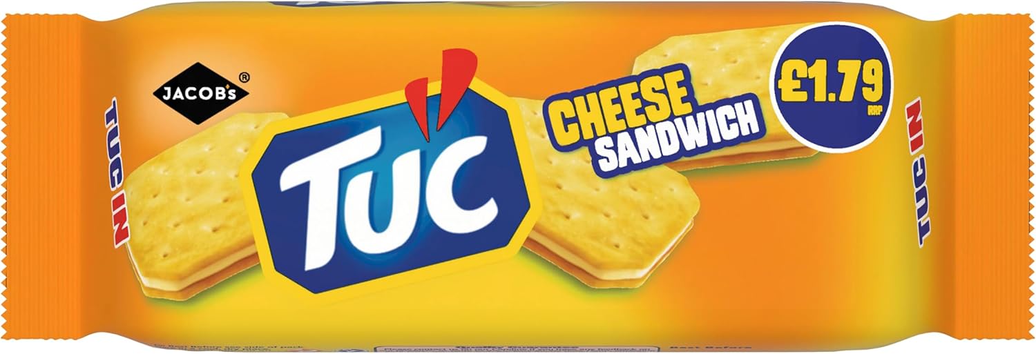 Jacob's Tuc Cheese Sandwich Crackers, 150 g : Amazon.co.uk: Grocery