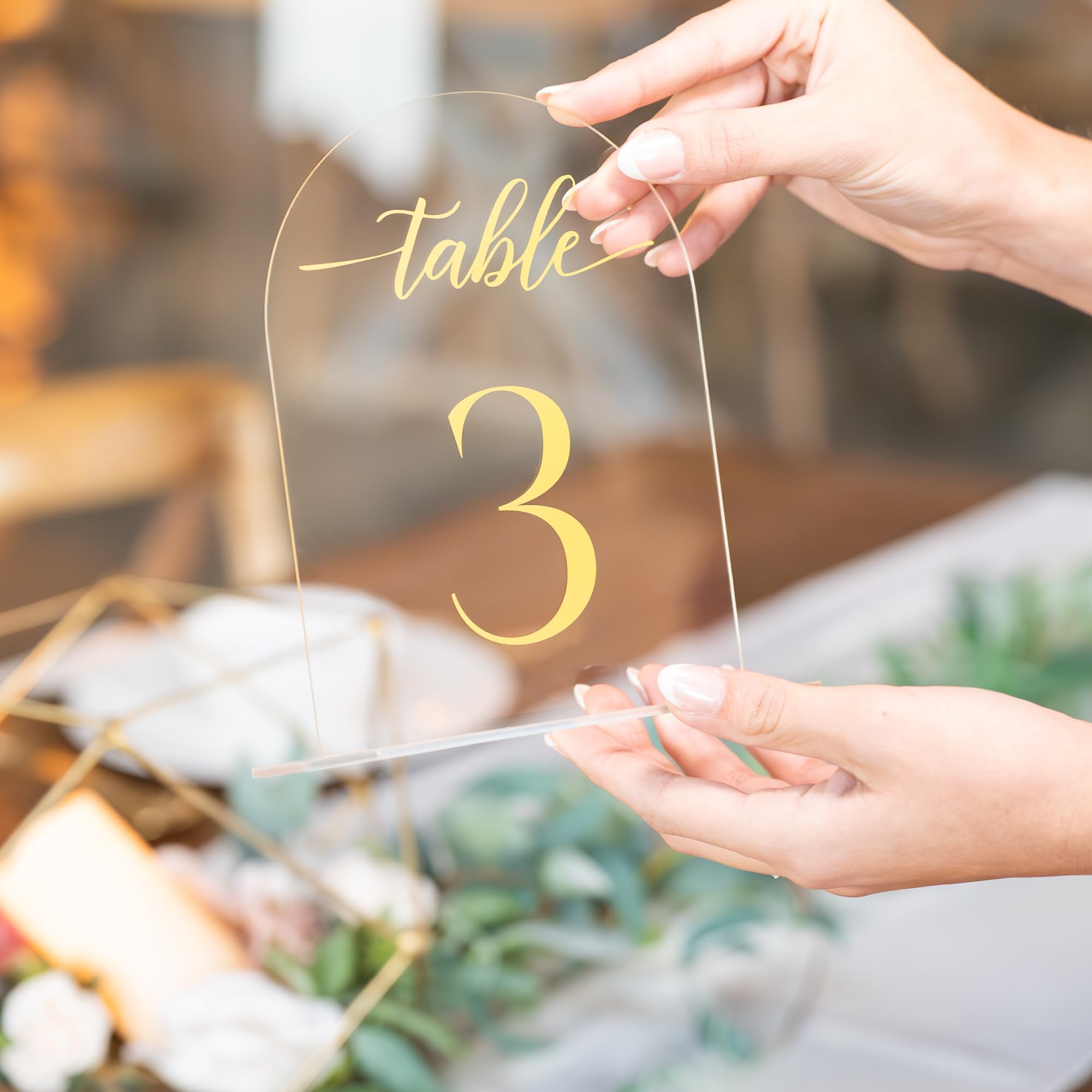 Bling Wedding Reception Table Numbers